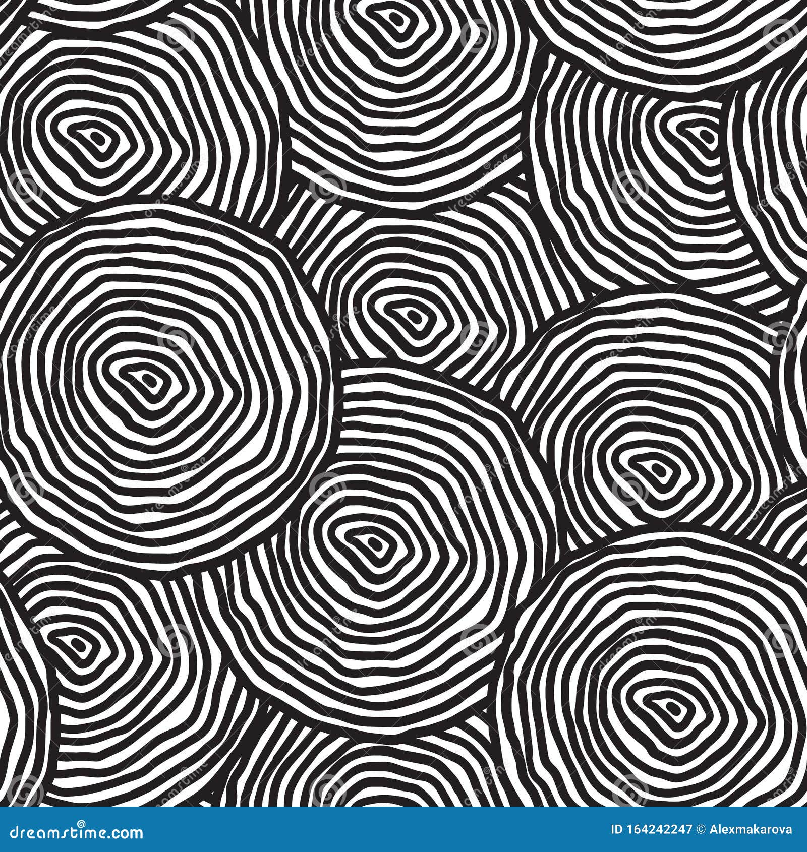 Vector Seamless Abstarct Pattern with Circles Stock Vector ...