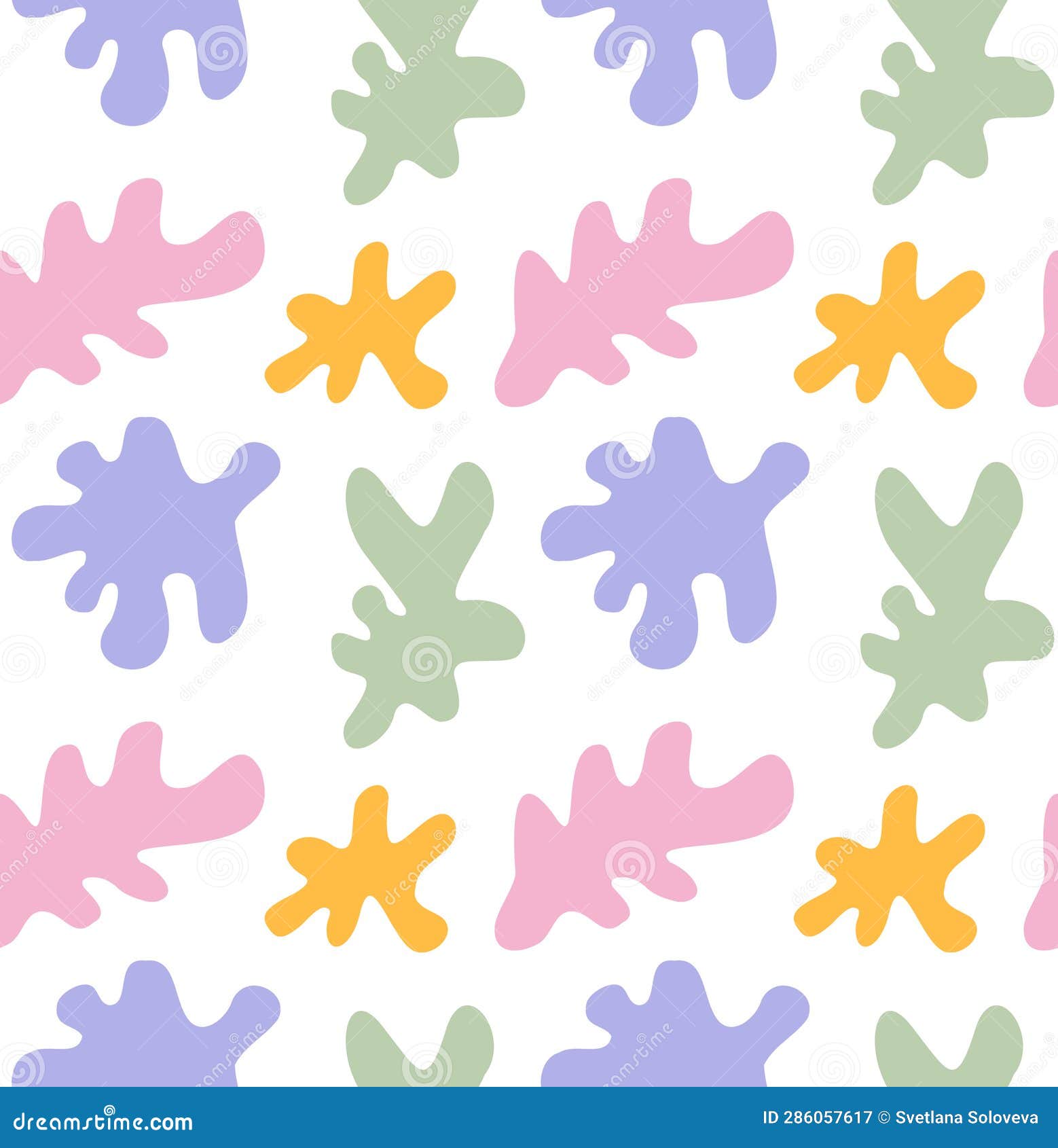 Vector Seamless Abstract Different Color Pattern Stock Vector ...