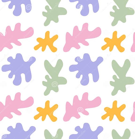 Vector Seamless Abstract Different Color Pattern Stock Illustration ...