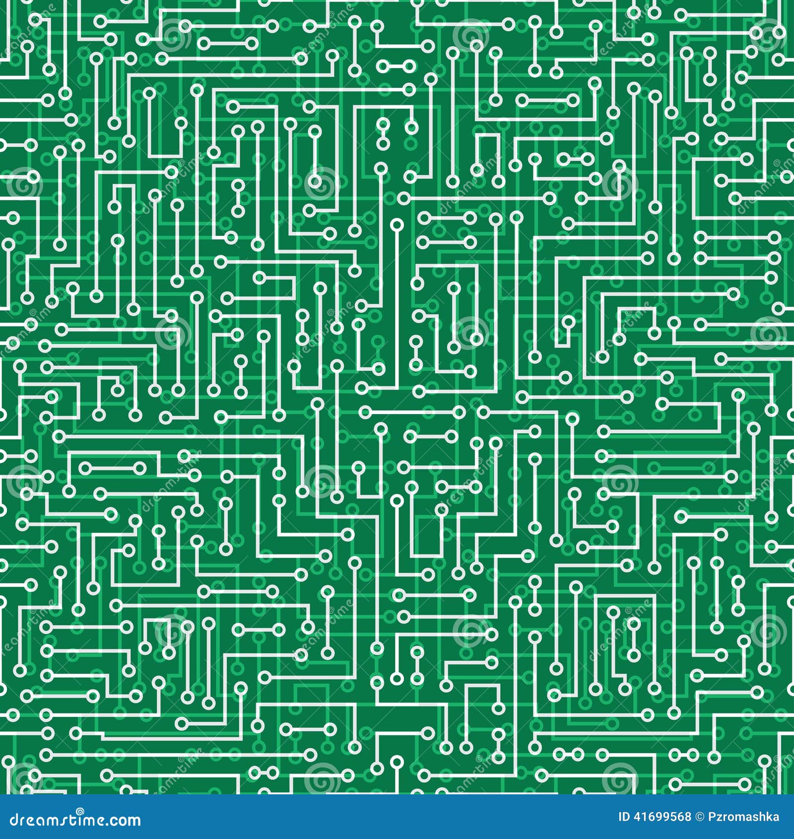 Vector Seamless Abstract Electronic Background Stock Vector ...