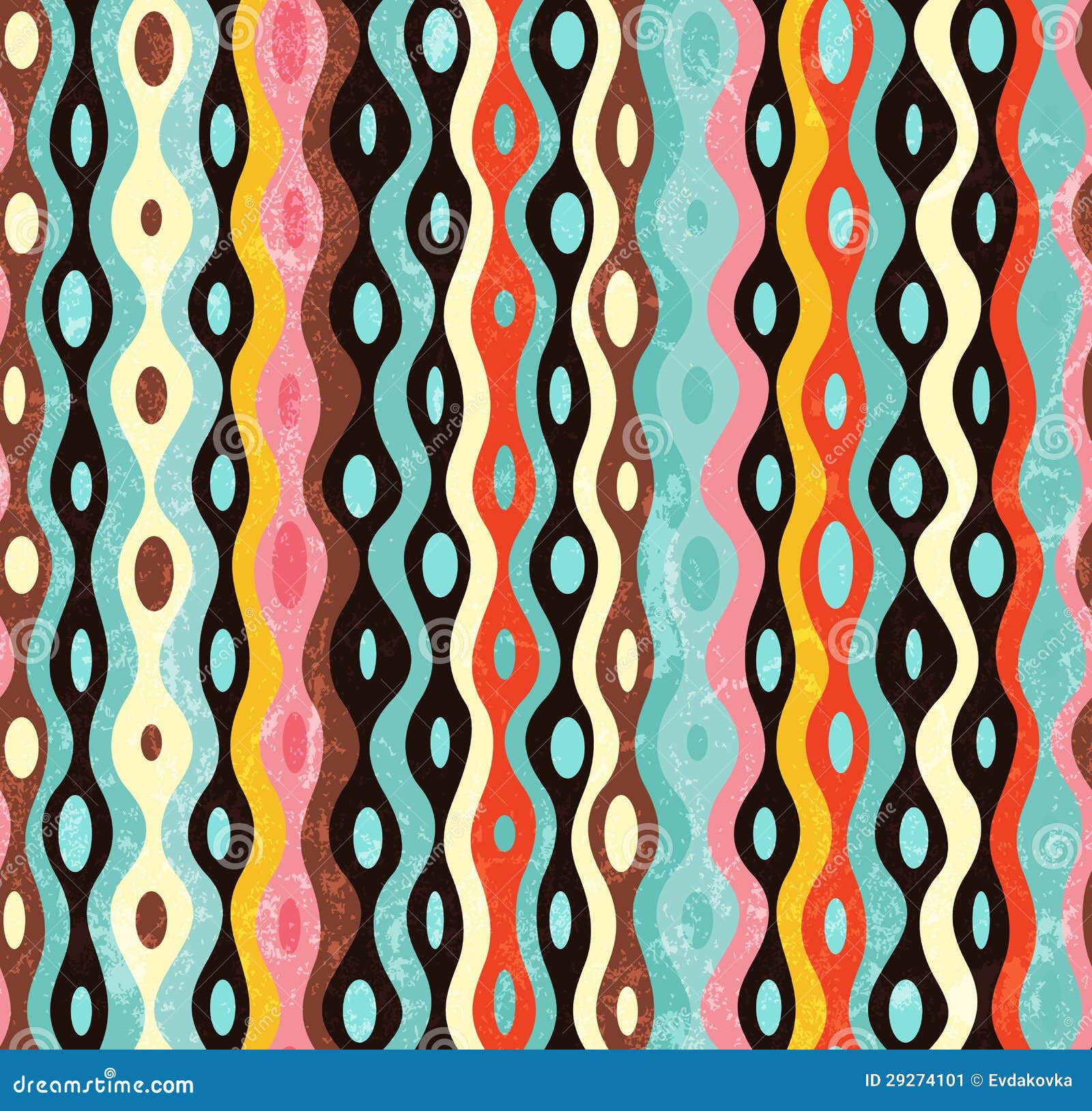 Vector Seamless Abstract Multicolor Pattern Stock Vector - Illustration ...