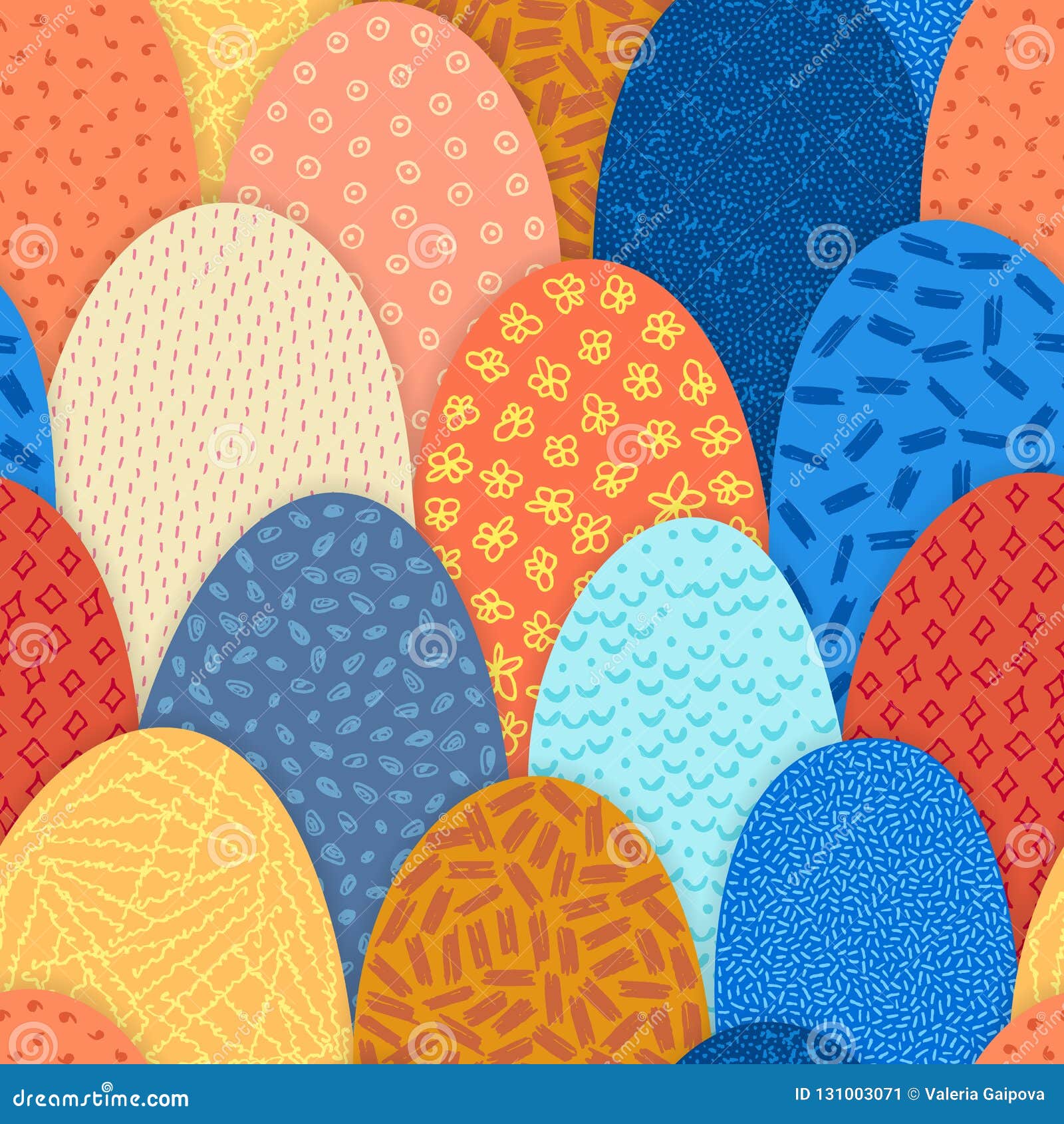 Vector Seamless Abstract Pattern with Hand Drawn Arc Shapes. Textured ...