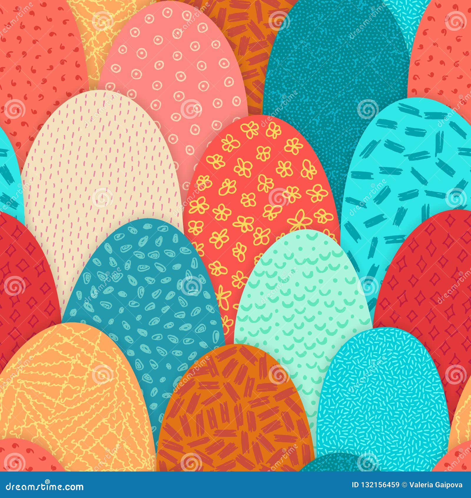 Vector Seamless Abstract Pattern with Hand Drawn Arc Shapes. Textured ...