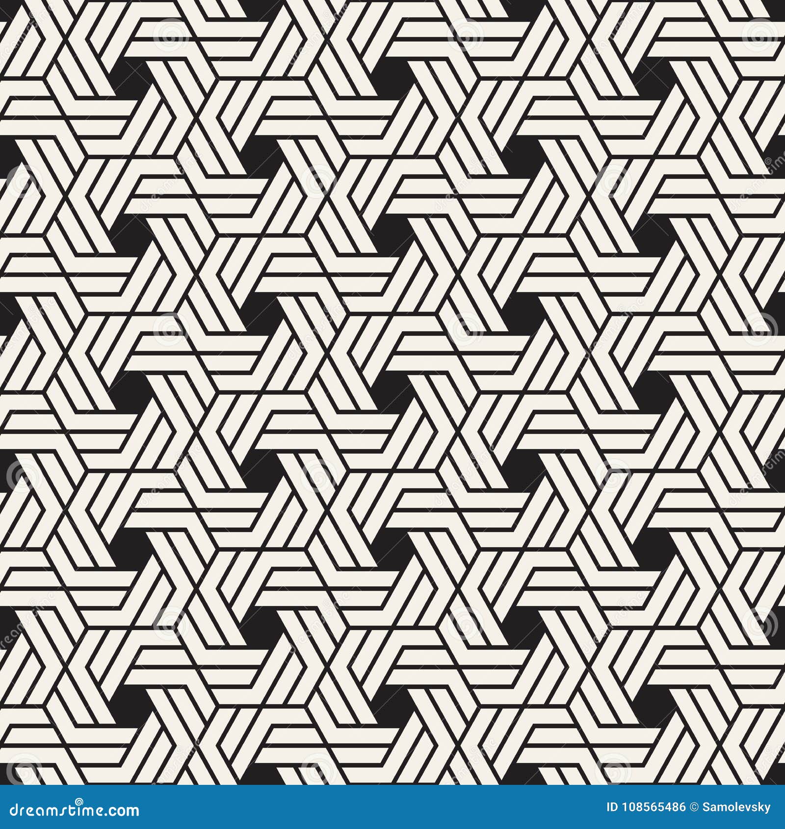 Vector Seamless Abstract Shapes Pattern. Modern Stylish Stripes Texture ...