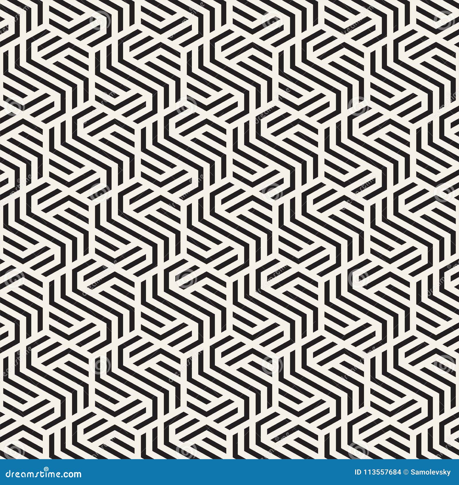 Vector Seamless Abstract Shapes Pattern. Modern Stylish Stripes Texture ...