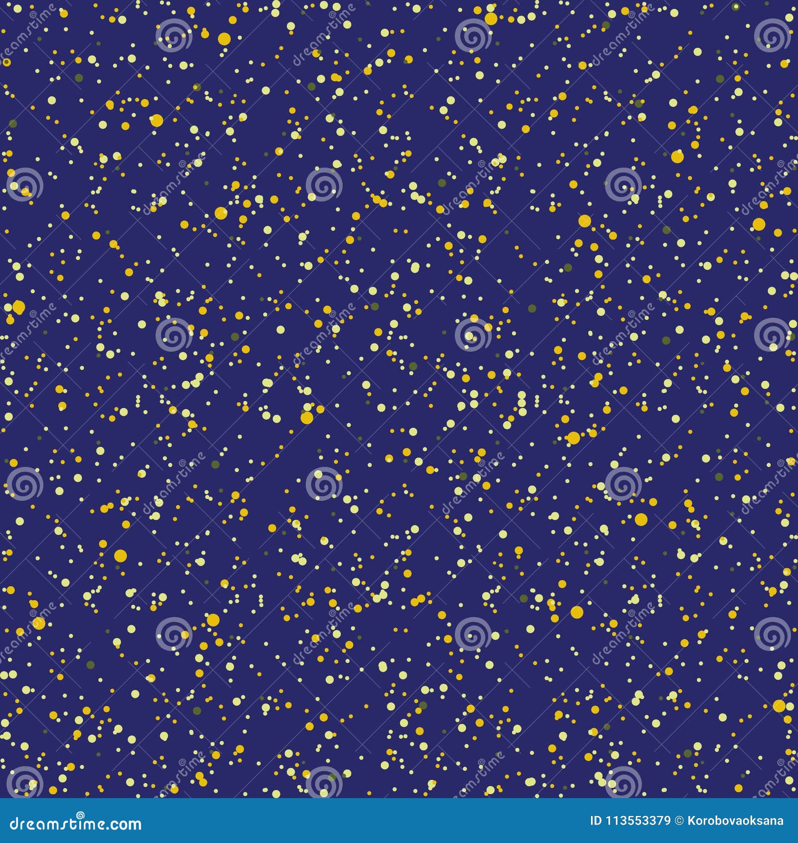 Seamless Abstract Space Pattern Background Stock Illustration ...