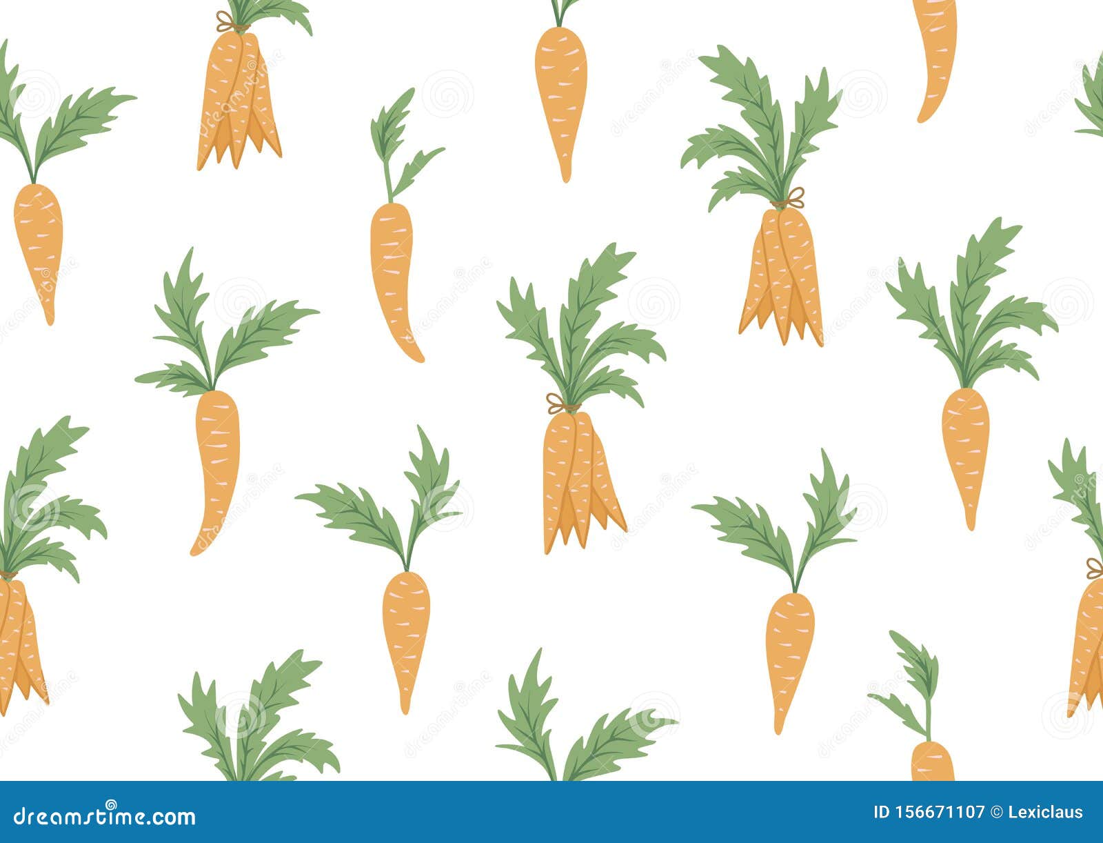 Vector Seamless Background with Carrots. Stock Vector - Illustration of ...