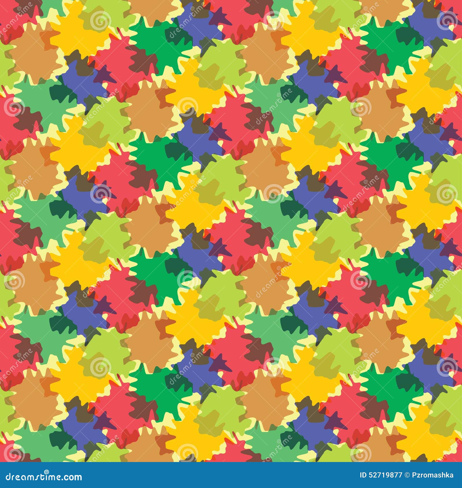 Vector Seamless Background with Repetitive Colored Spots Stock Vector ...