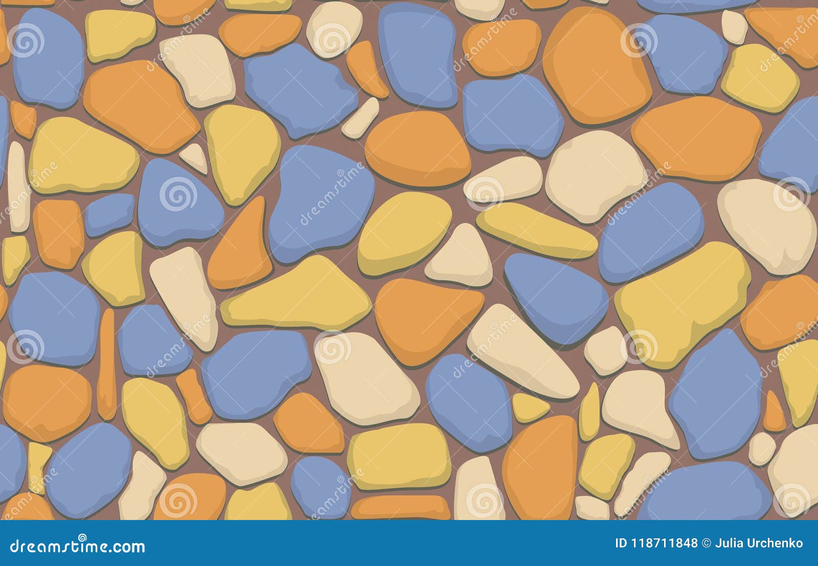 Stone Surface Print. Slab Pavement Seamless Texture. Paved Floor. Set ...