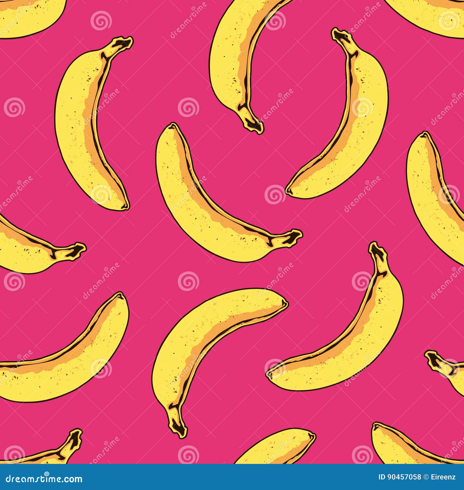 Vector Seamless Banana Pattern. Modern Tropical Print Stock Vector ...