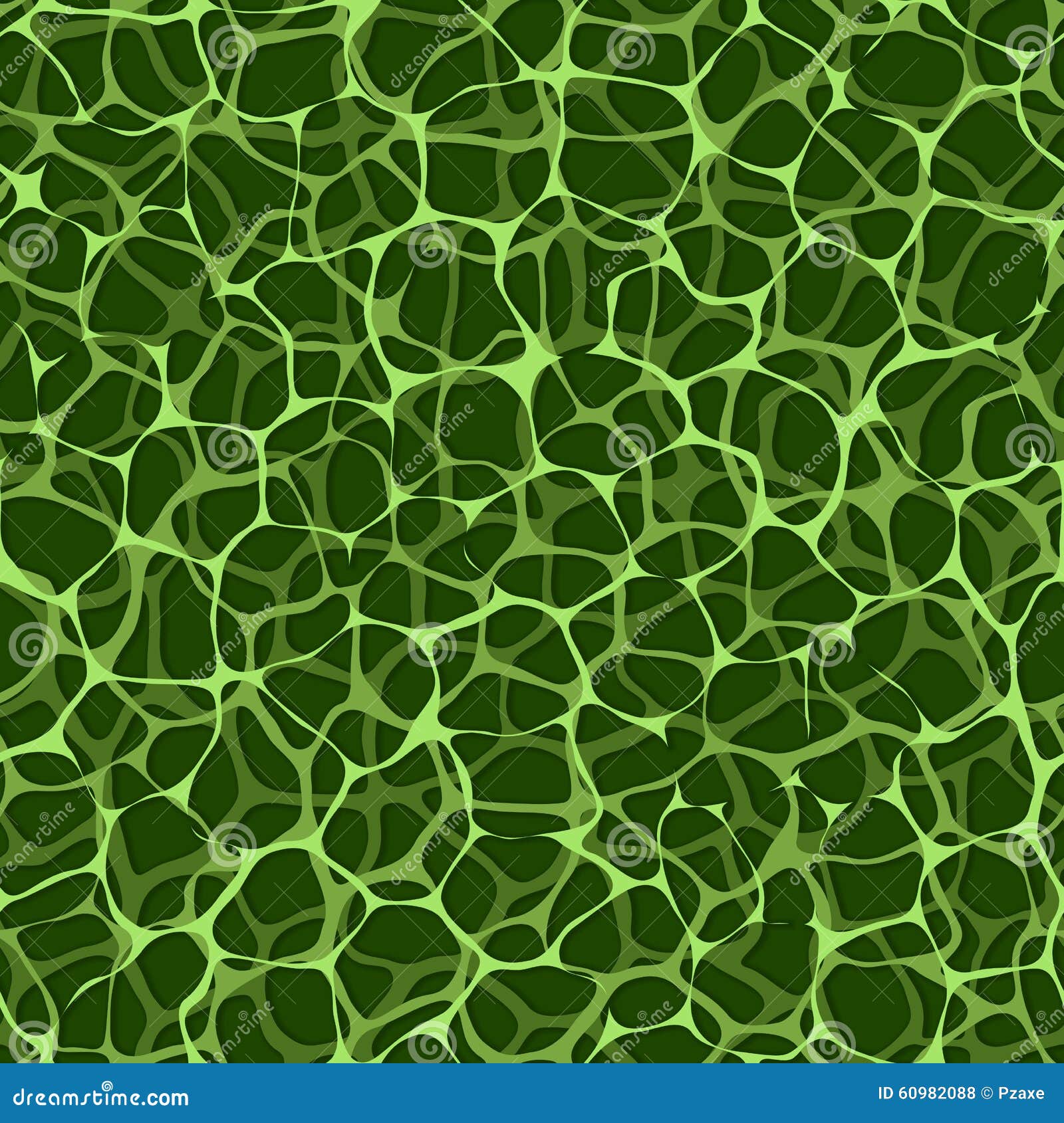 Vector Seamless Biological Pattern - Green Veins Stock Vector ...