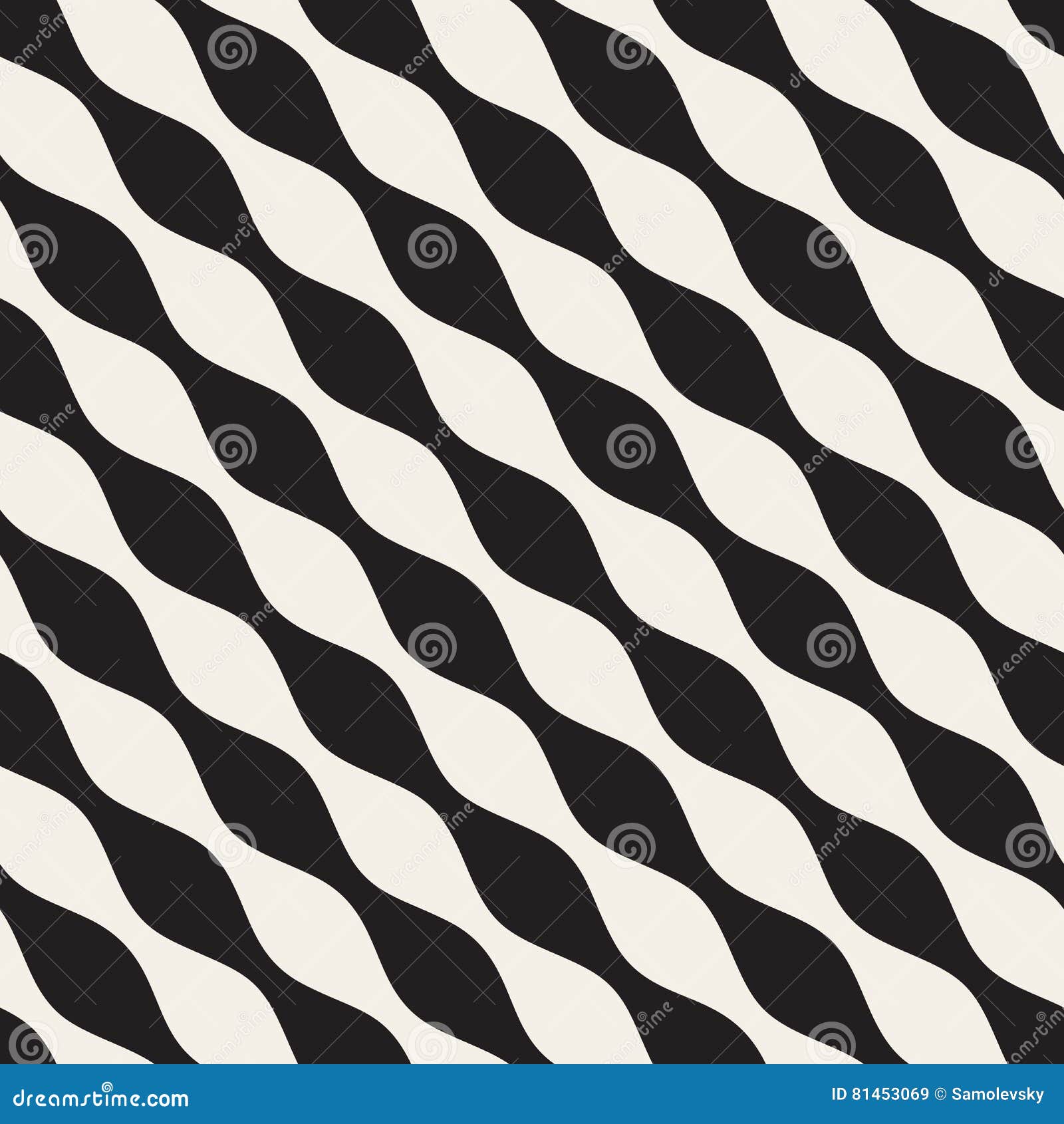 Vector Seamless Black and White Diagonal Wavy Lines Pattern Stock ... Vector Seamless Black and White Diagonal Wavy Lines Pattern Stock ...
