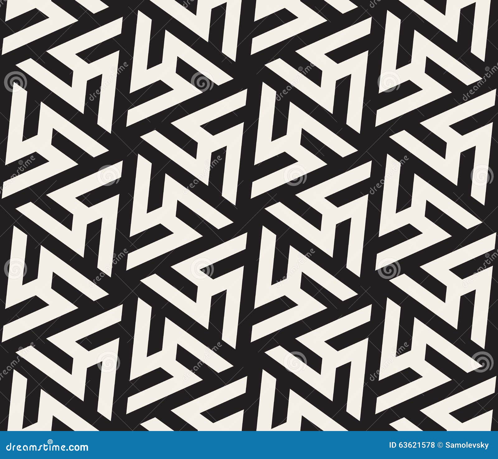 Vector Seamless Black and White Geometric Triangle Shape Tiling Pattern ... Vector Seamless Black and White Geometric Triangle Shape Tiling Pattern ...
