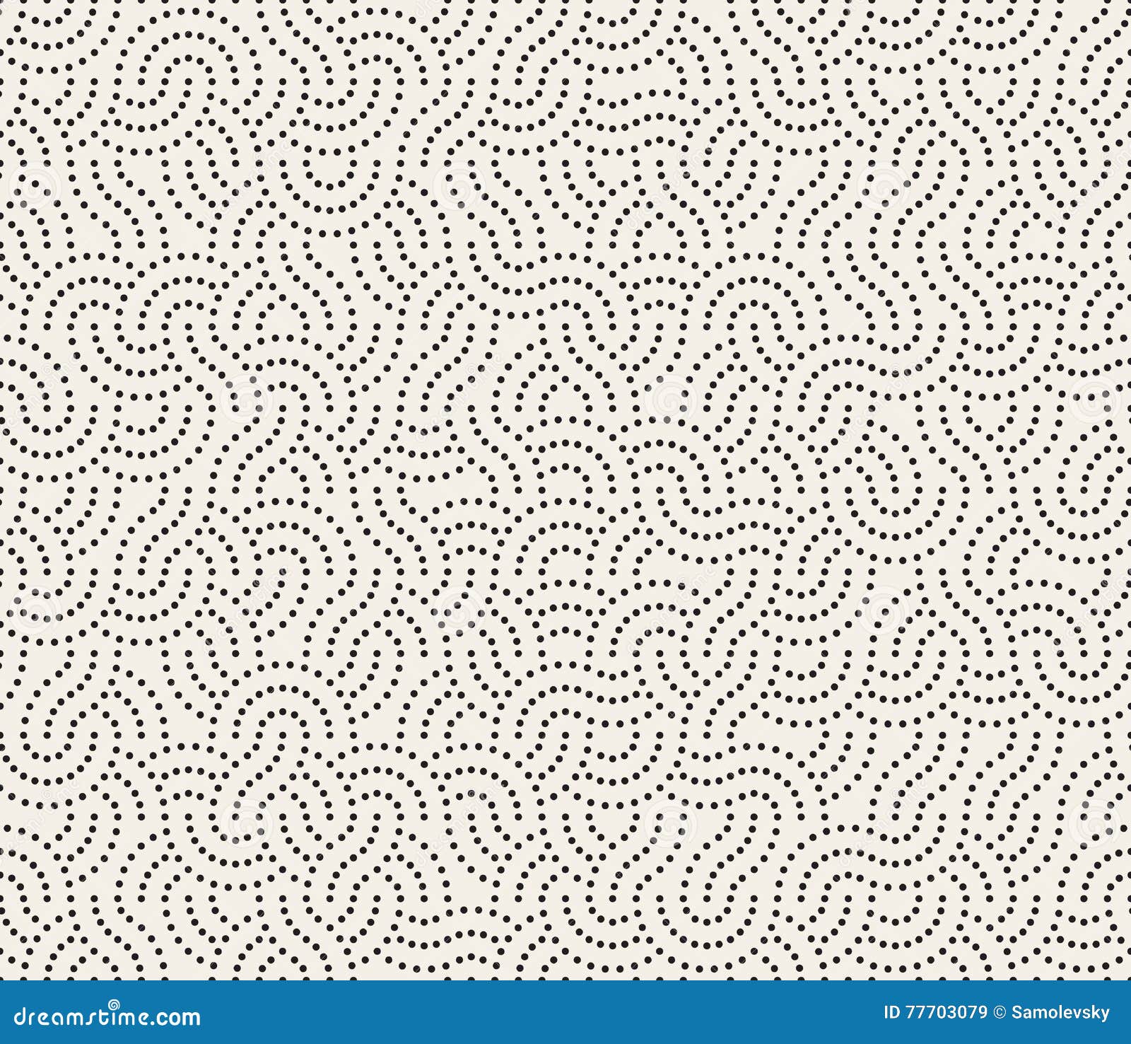 Vector Seamless Black and White Jumble Circles Subtle Perforation ...