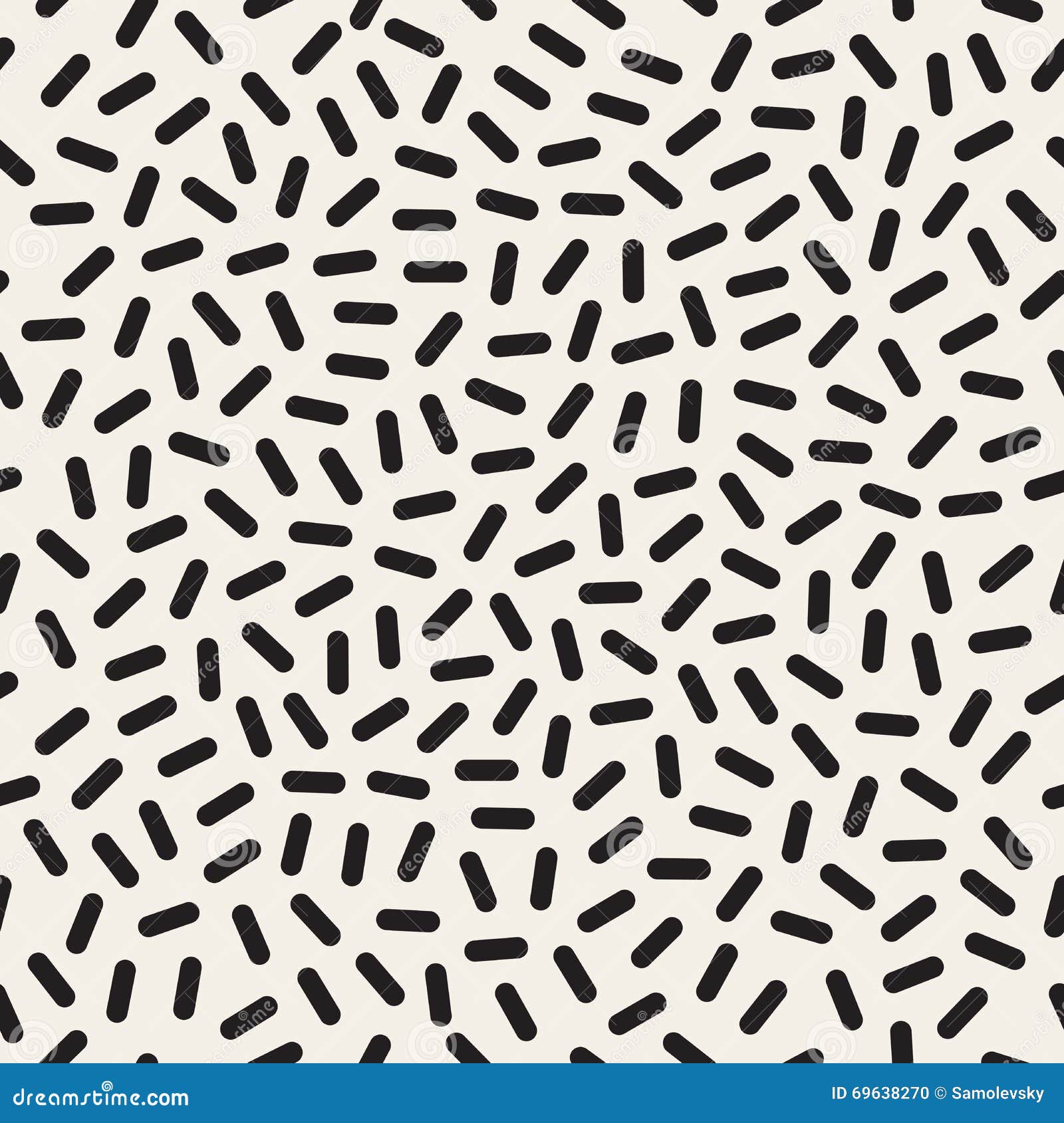Vector Seamless Black and White Jumble Geometric Lines Memphis Pattern ...