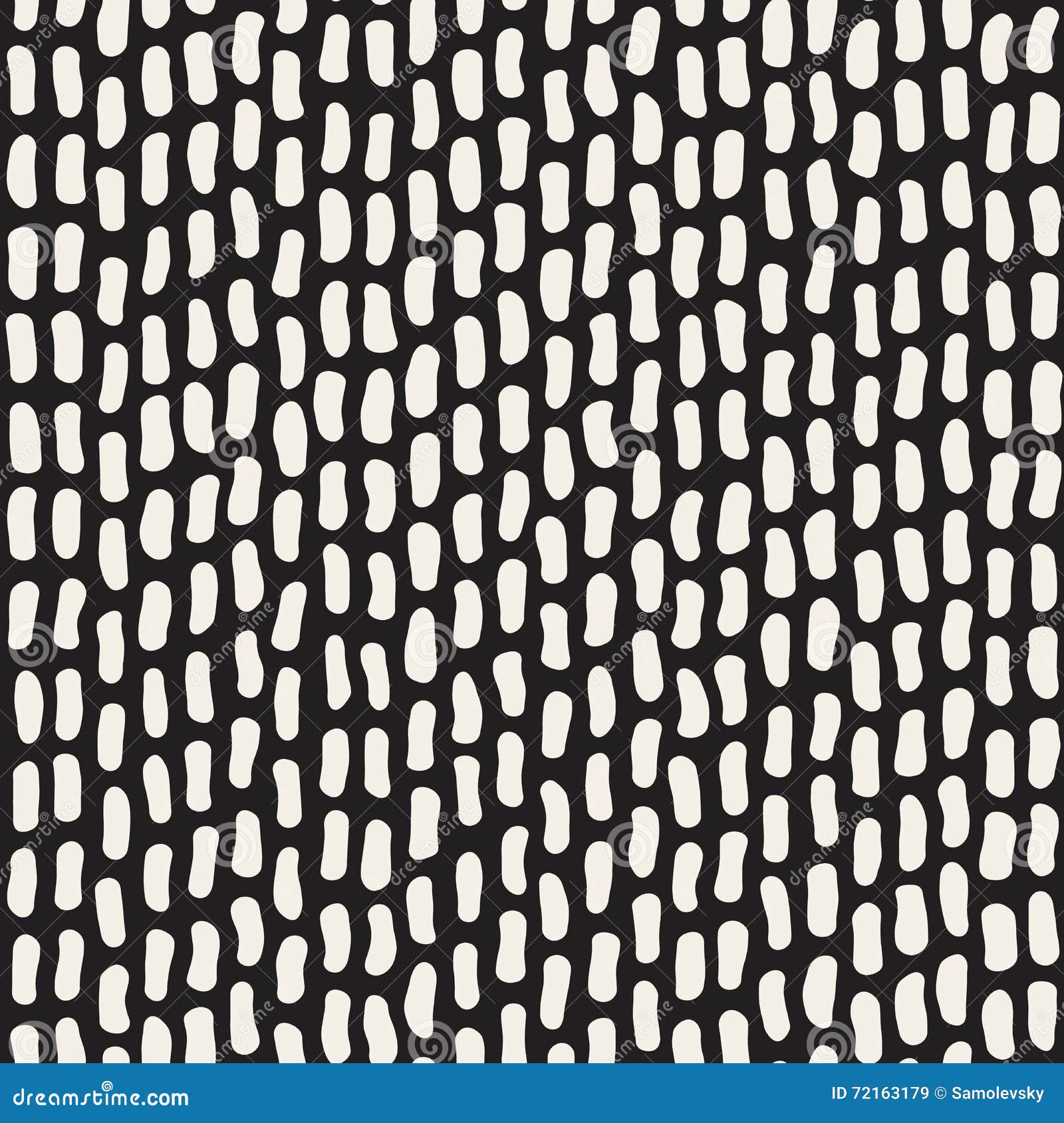 Vector Seamless Black and White Jumble Hand Drawn Lines Pattern Stock ...