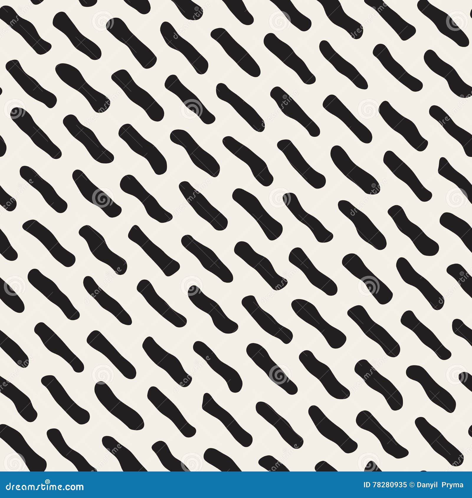 Vector Seamless Black and White Jumble Lines Pattern Stock Vector ...