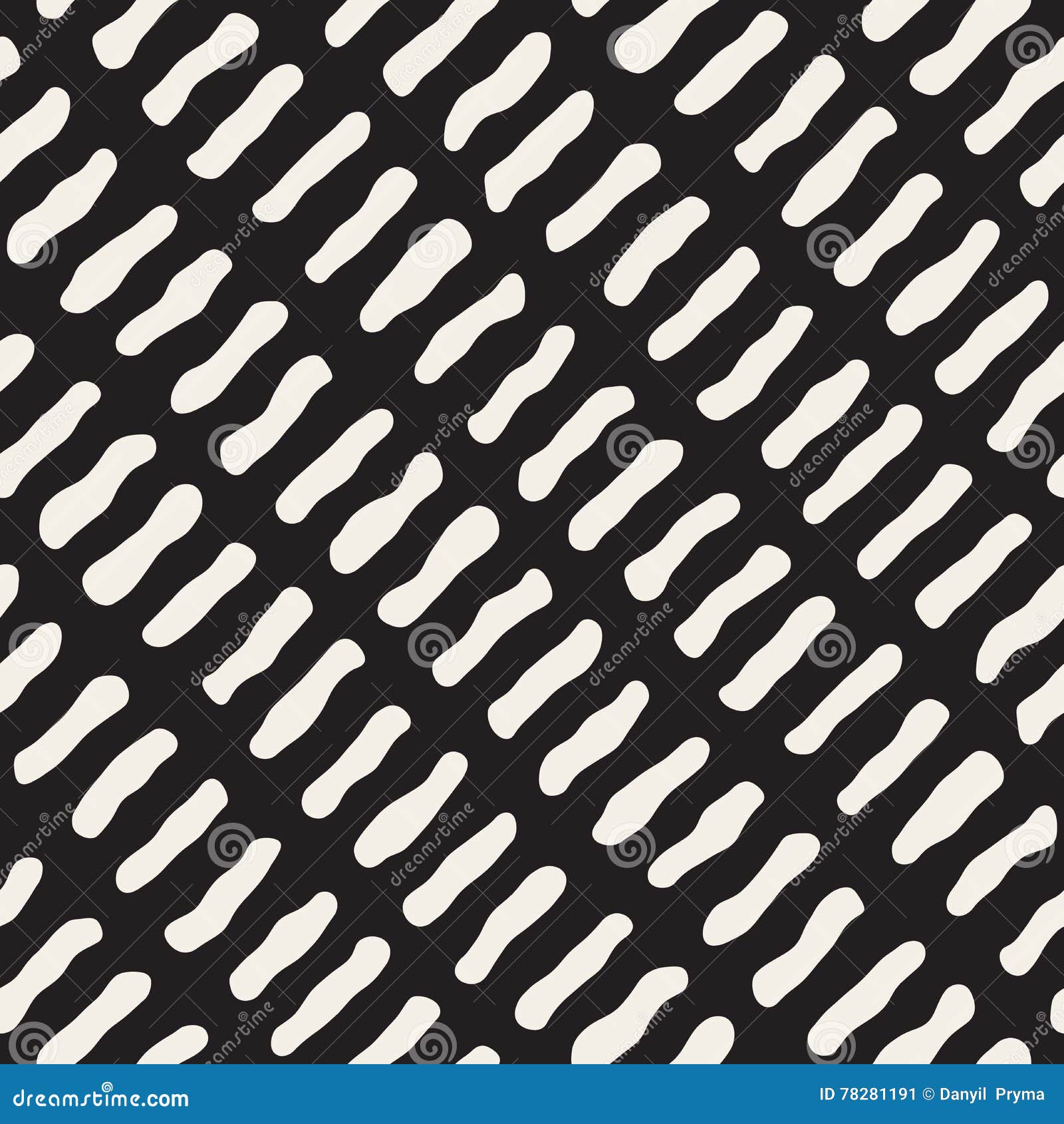 Vector Seamless Black and White Jumble Lines Pattern Stock Vector ...