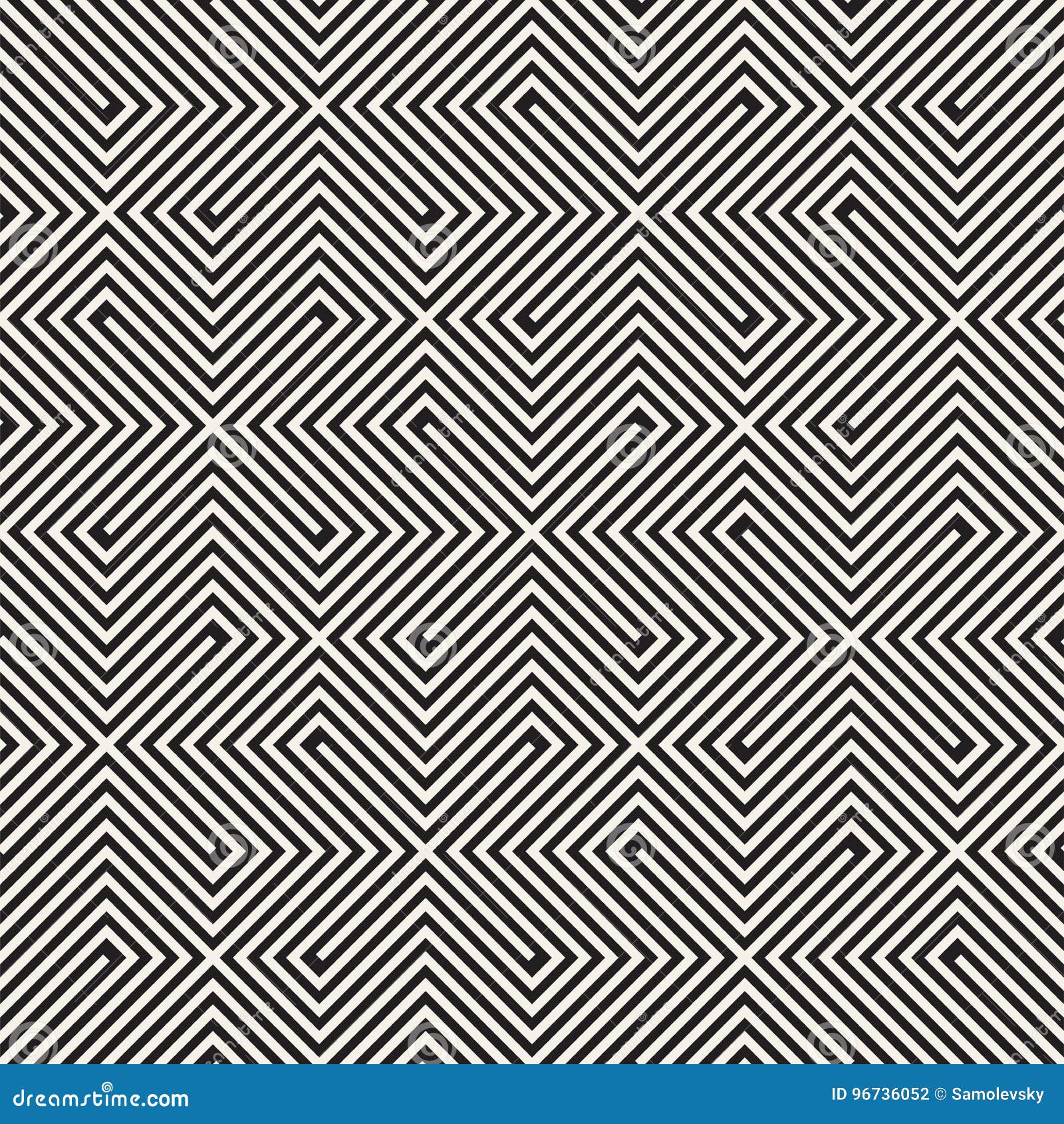 Vector Seamless Black and White Lines Pattern Abstract Background ...