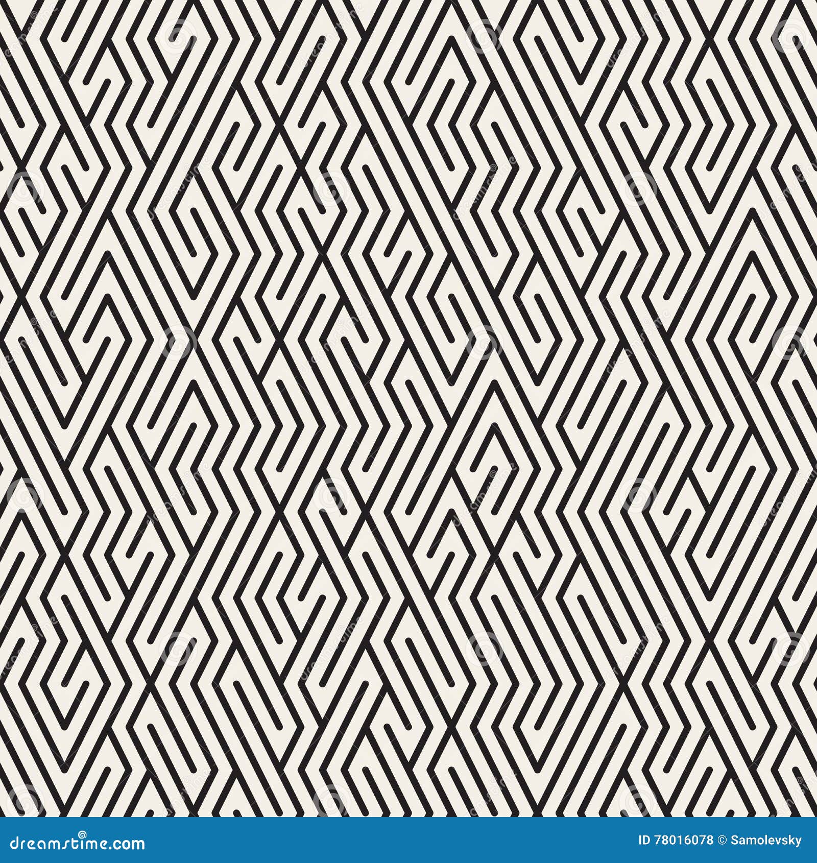 Vector Seamless Black and White Maze Lines Grid Pattern Stock Vector ...