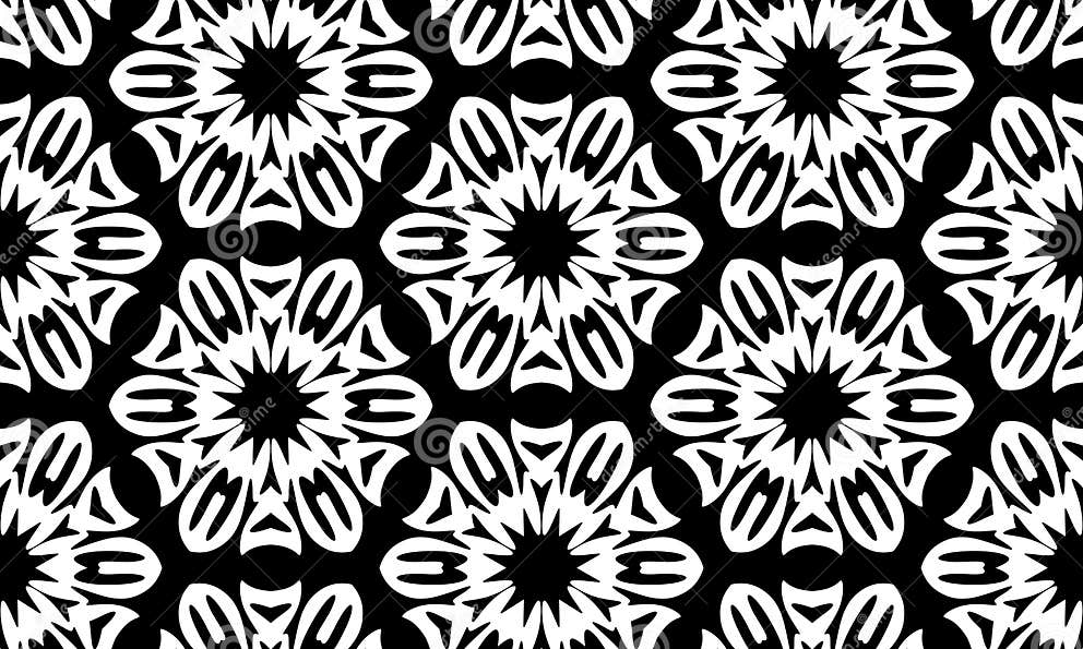 Vector Seamless Black and White Organic Rounded Jumble Maze Lines ...
