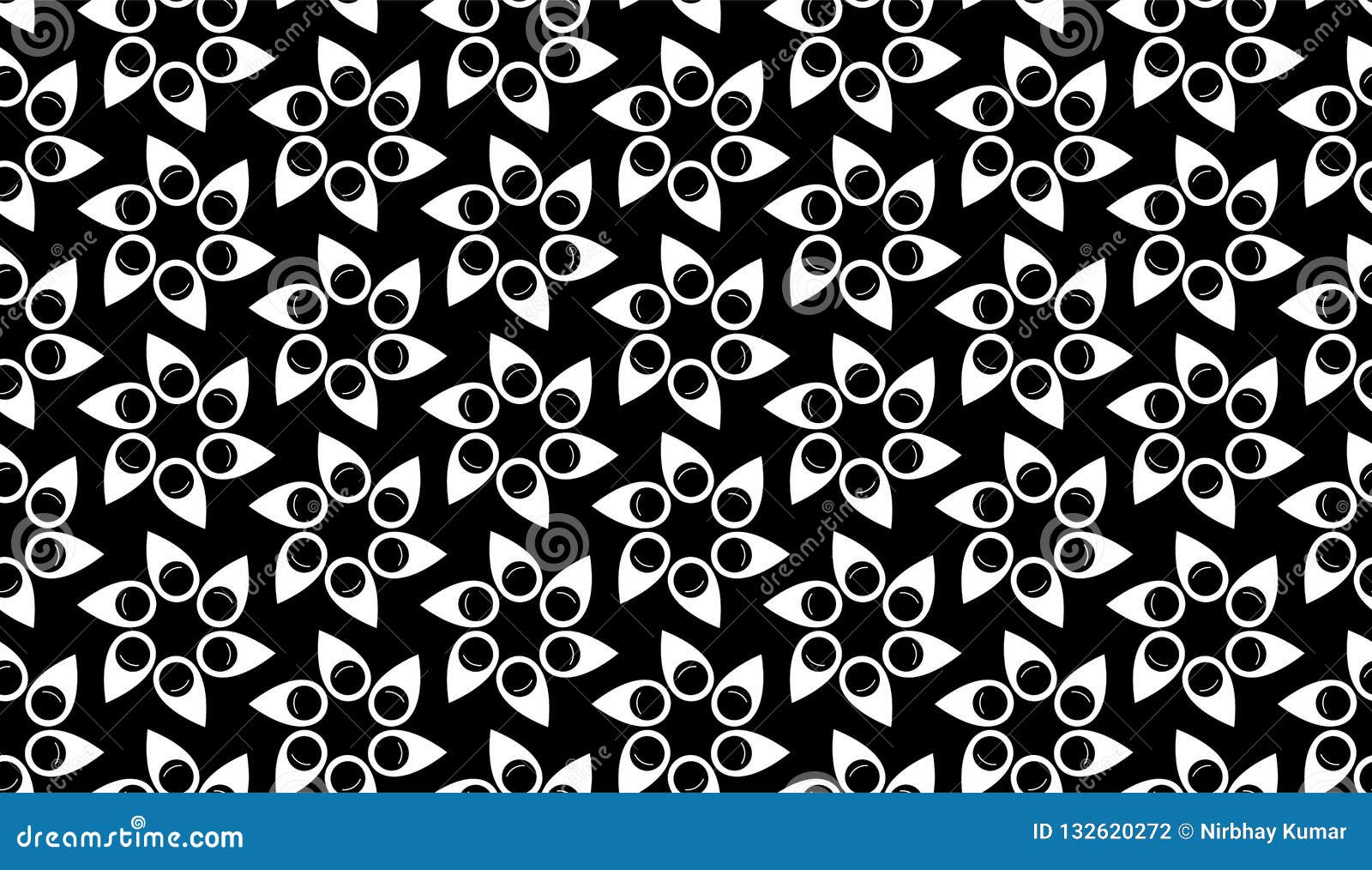 Vector Seamless Black and White Pin Icon Pattern Background Stock ...