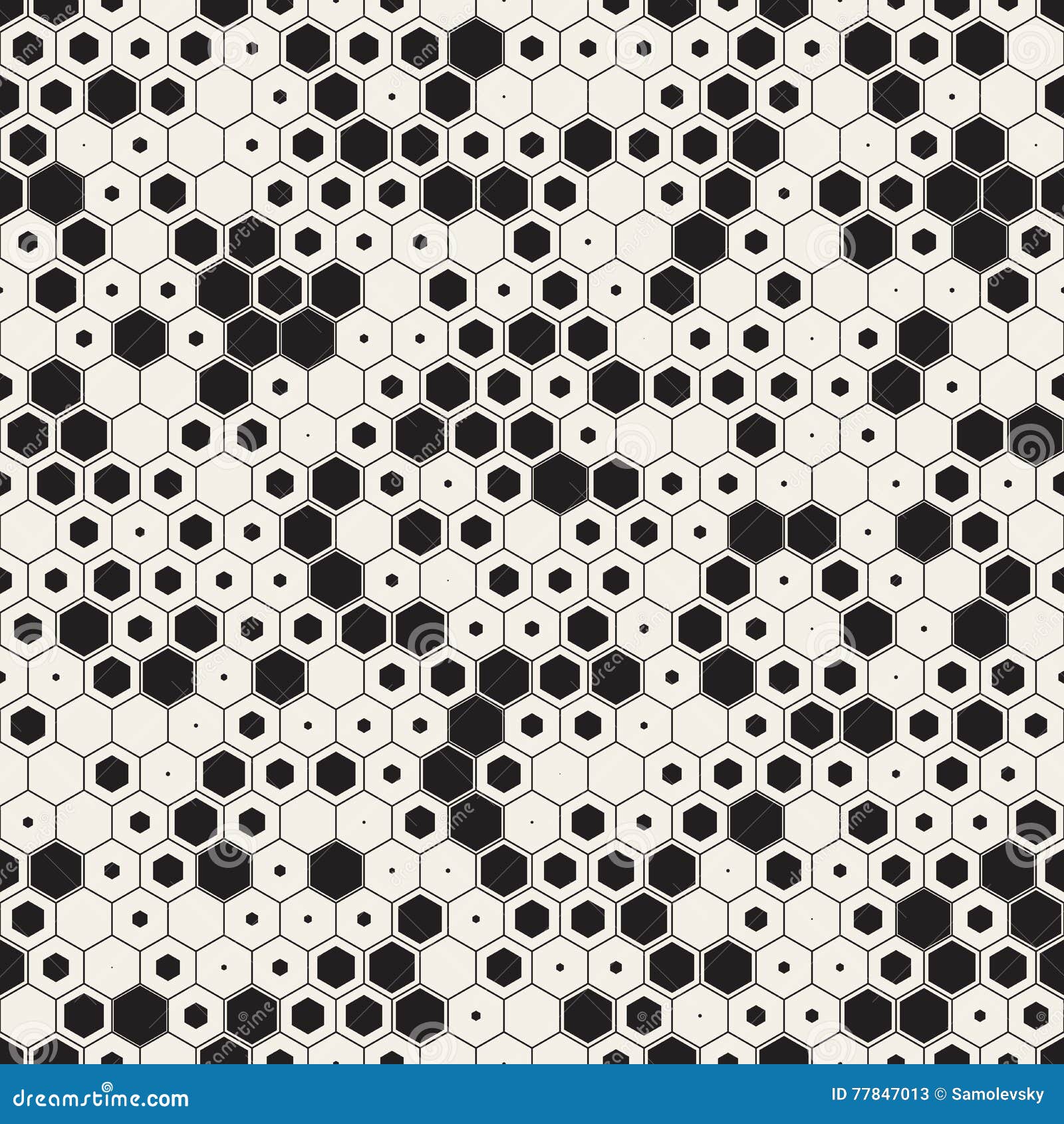 Vector Seamless Black and White Random Hexagons Honeycomb Pattern Stock ... Vector Seamless Black and White Random Hexagons Honeycomb Pattern Stock ...