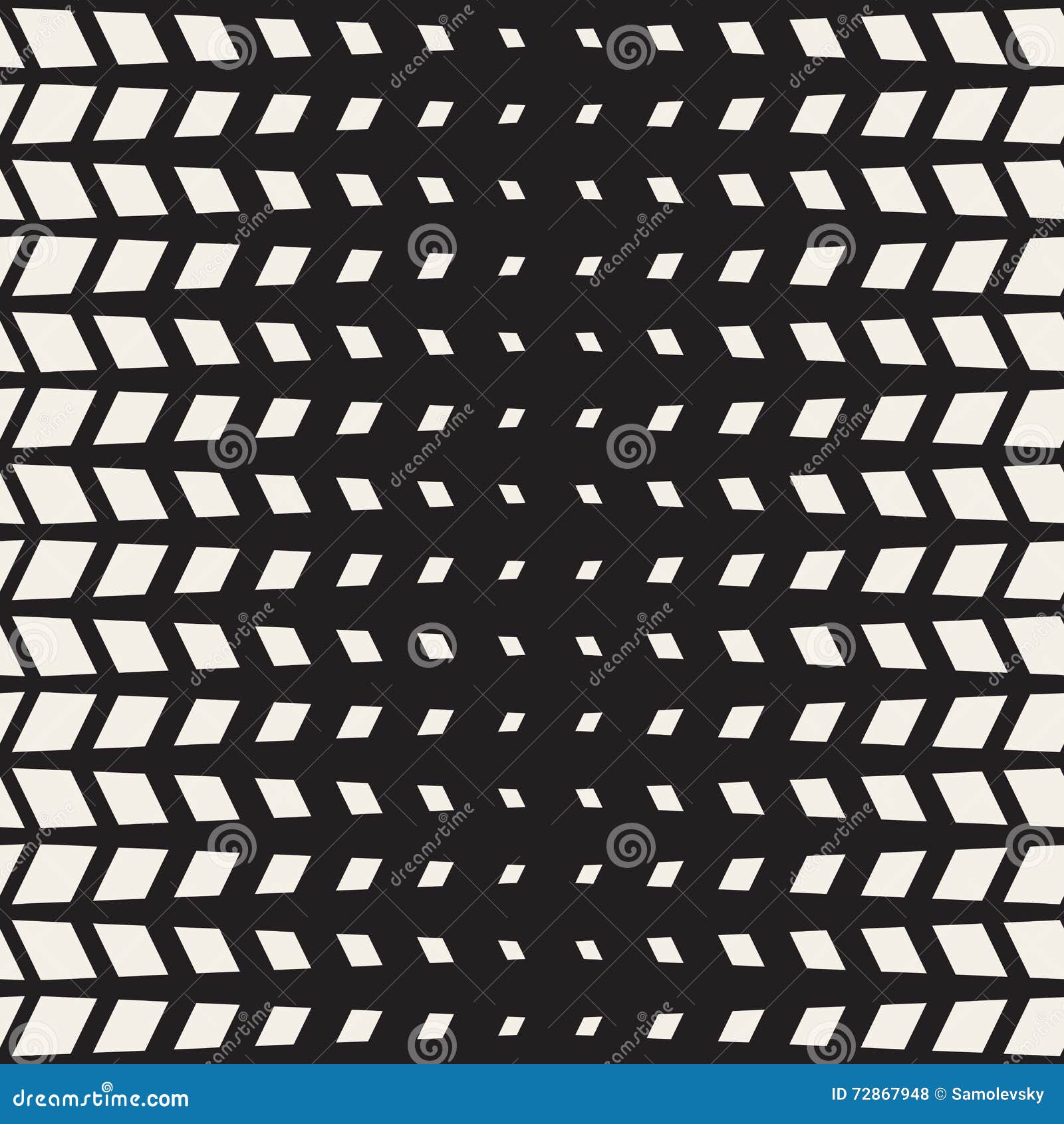 Vector Seamless Black and White Rectangle Diagonal Halftone Geometric ...
