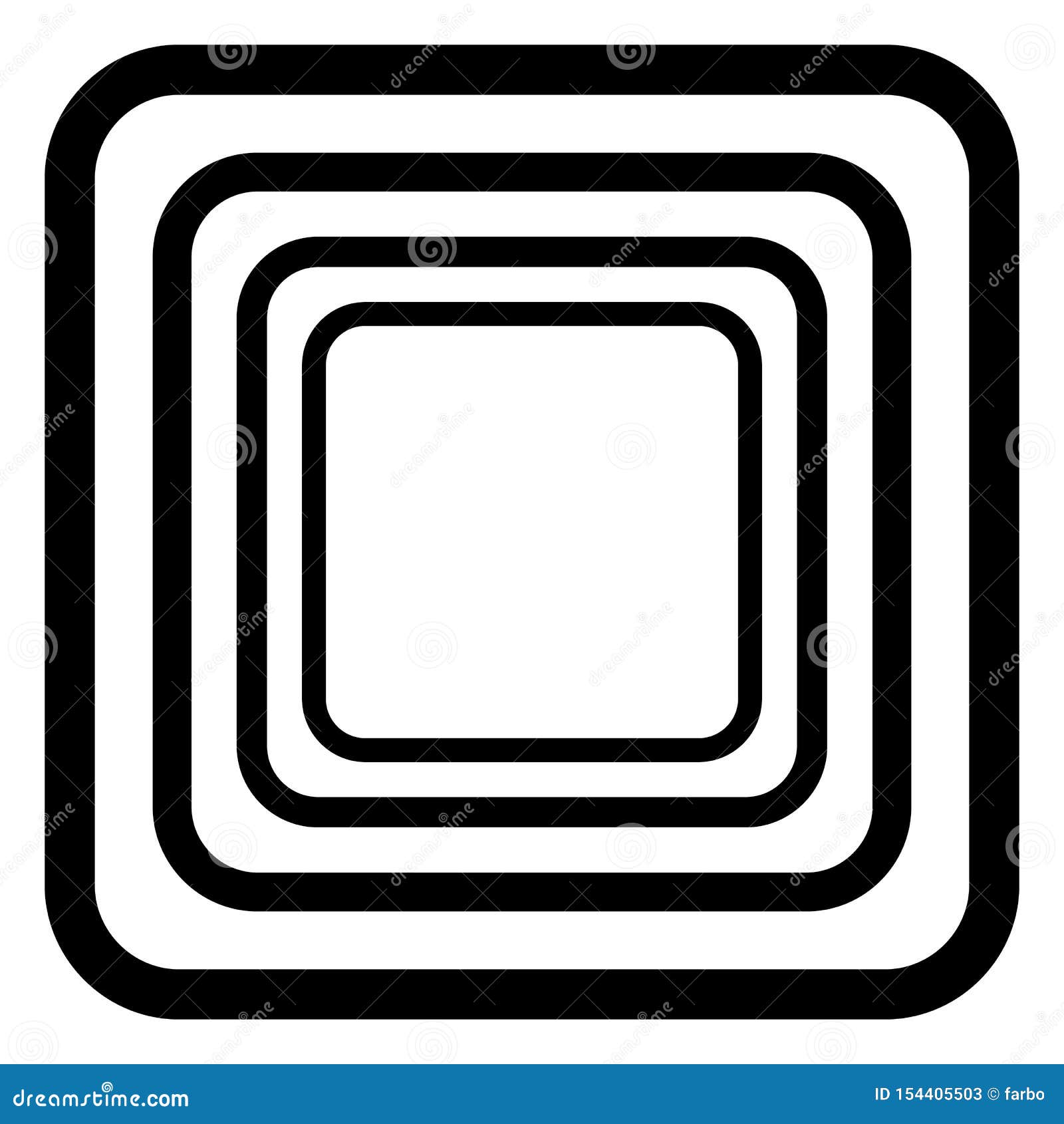 Vector Seamless Blue Rounded Rectangle Pattern. Endless Texture Black ...