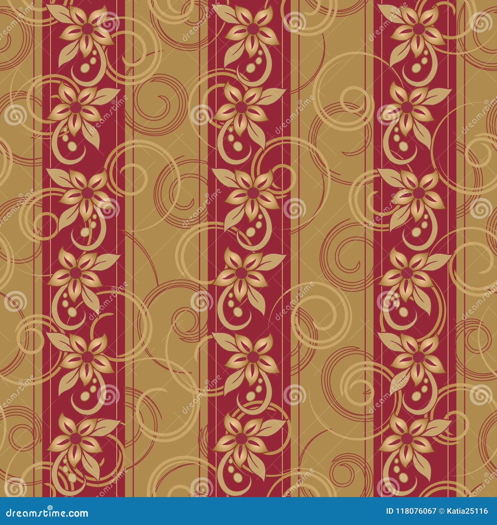 Vector Seamless Border in Victorian Style Stock Vector - Illustration ...