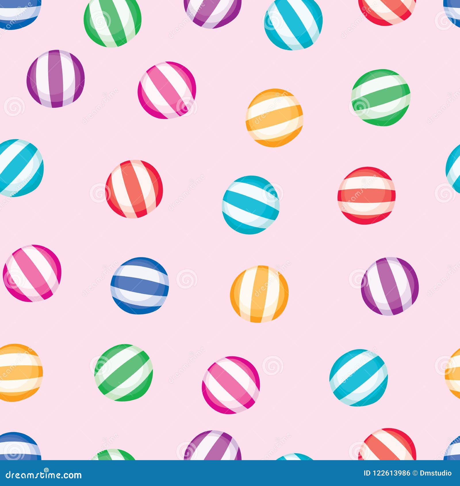 Vector Seamless Candy Background Pattern Stock Vector - Illustration of ...