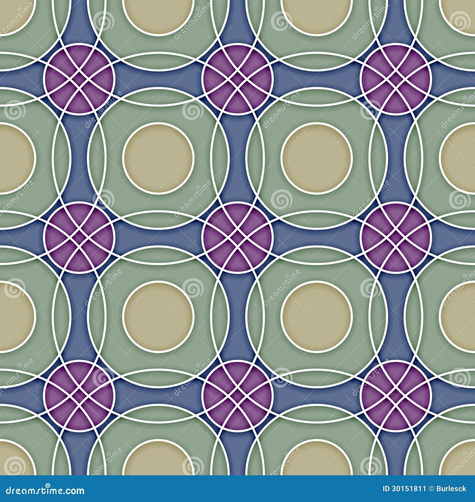 Seamless Ceramic Circles Background Stock Vector - Illustration of ...