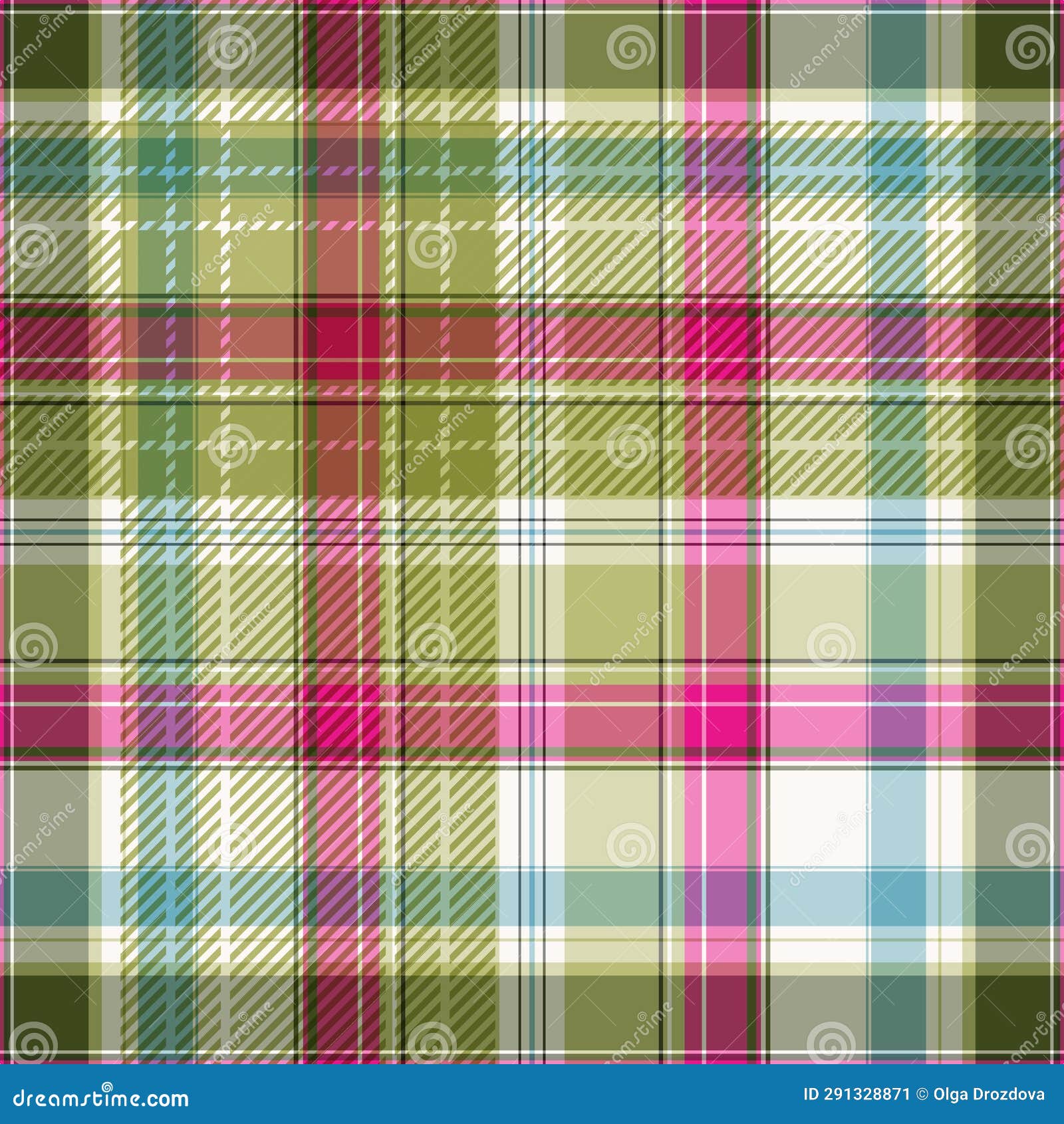 Vector Seamless Checkered Pattern with Lines Stock Vector ...
