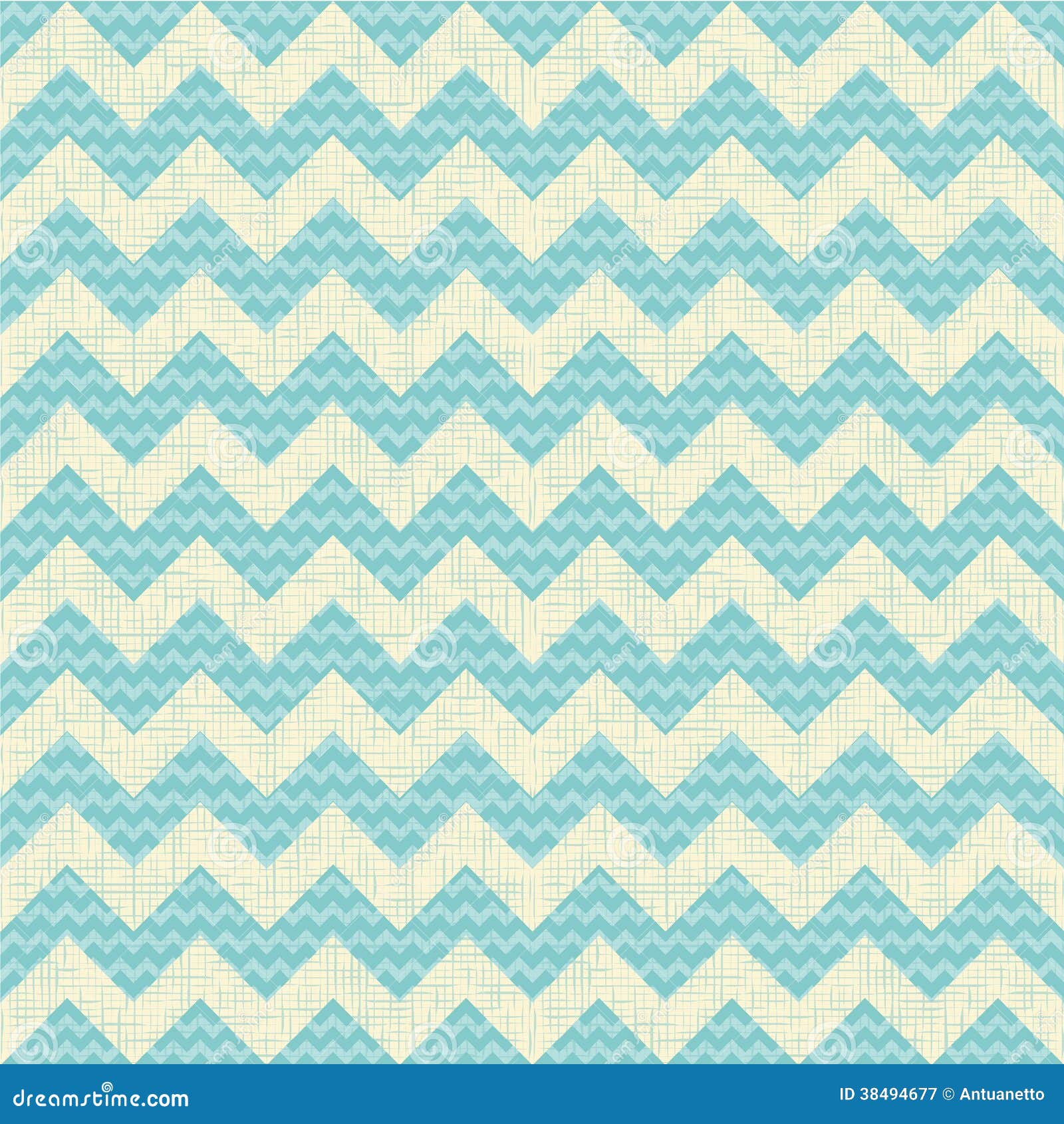 Vector Seamless Chevron Pattern on Linen Turquoise Stock Vector ...