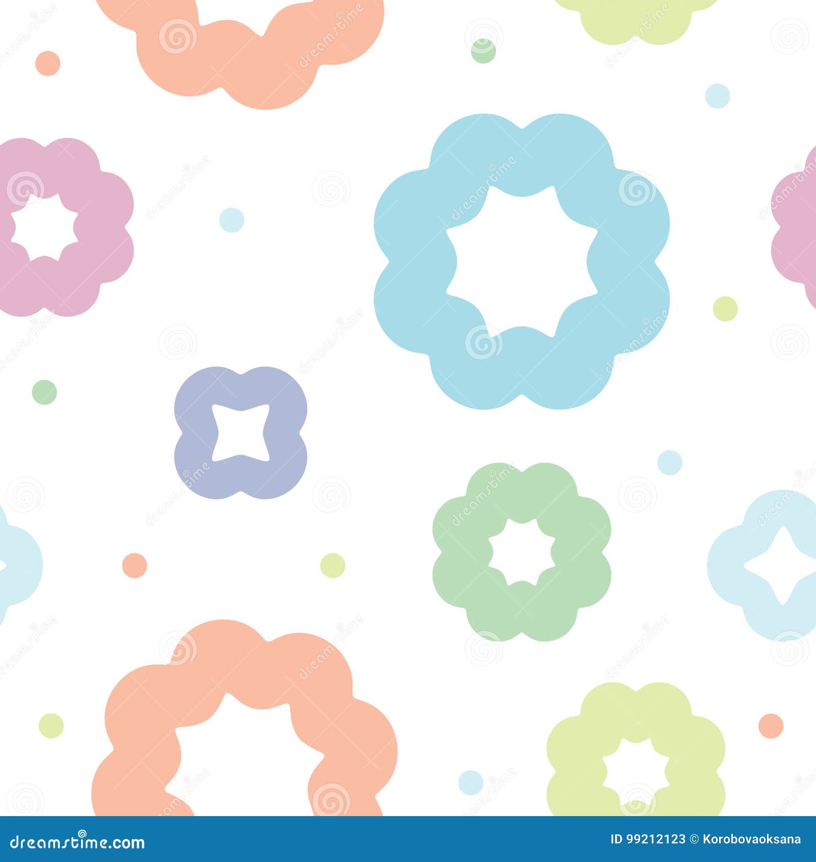 Vector Seamless Children Colorful Pattern Stock Illustration ...