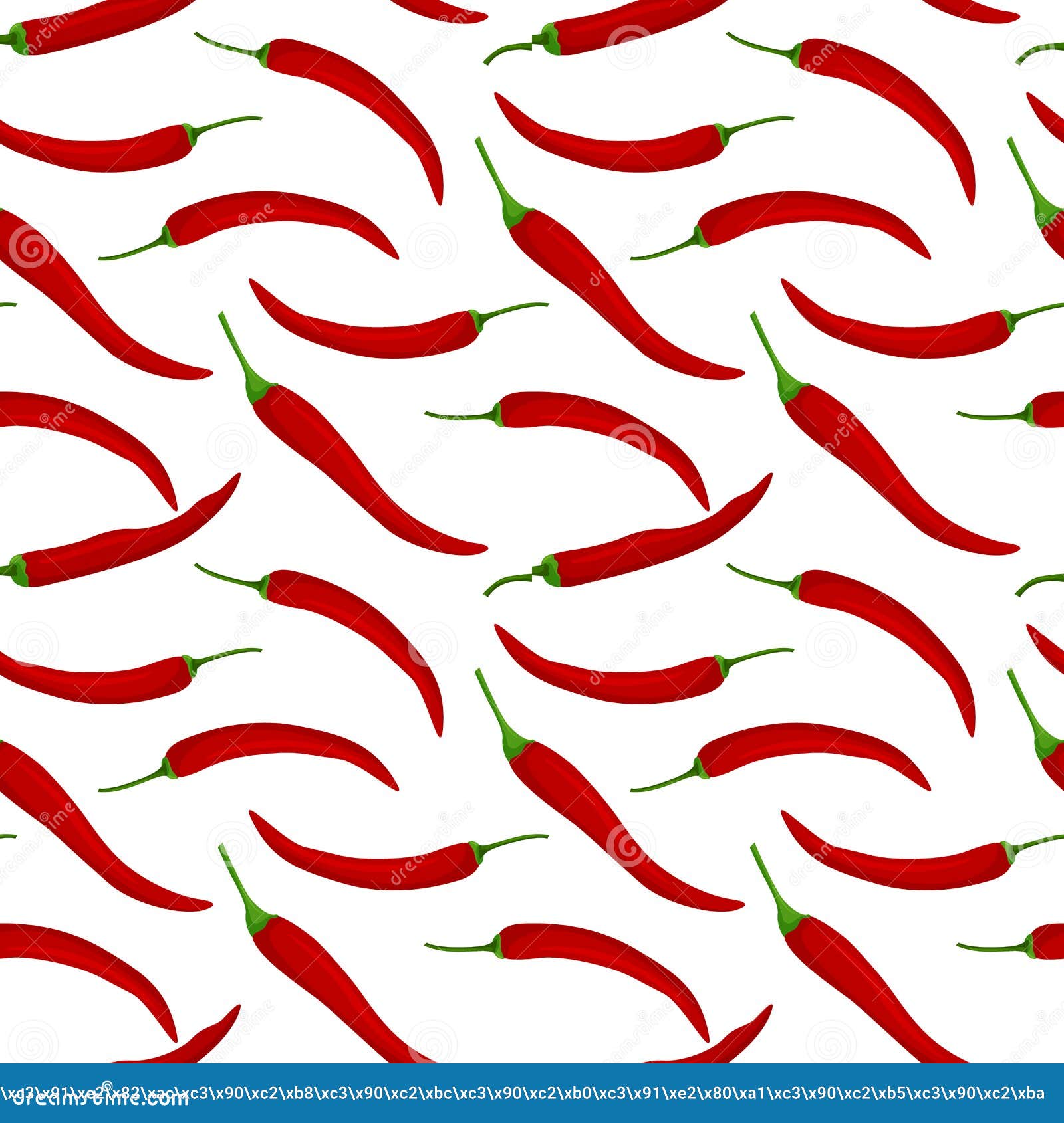 Seamless Chili Pattern Background Cartoon Vector | CartoonDealer.com ...