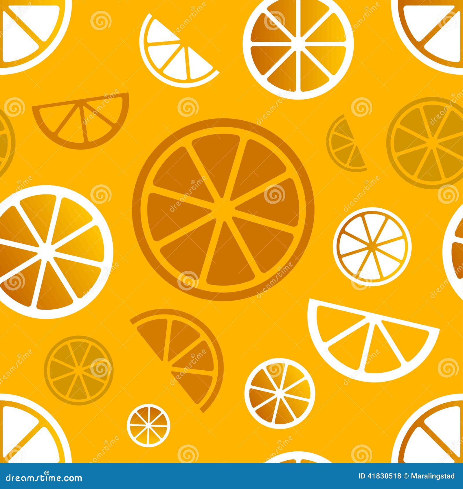 Vector Seamless Citrus Pattern Stock Vector - Illustration of lemon ...