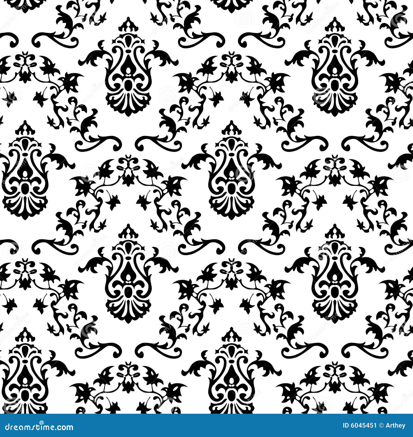 Vector. Seamless Classicism Pattern Stock Vector - Illustration of ...