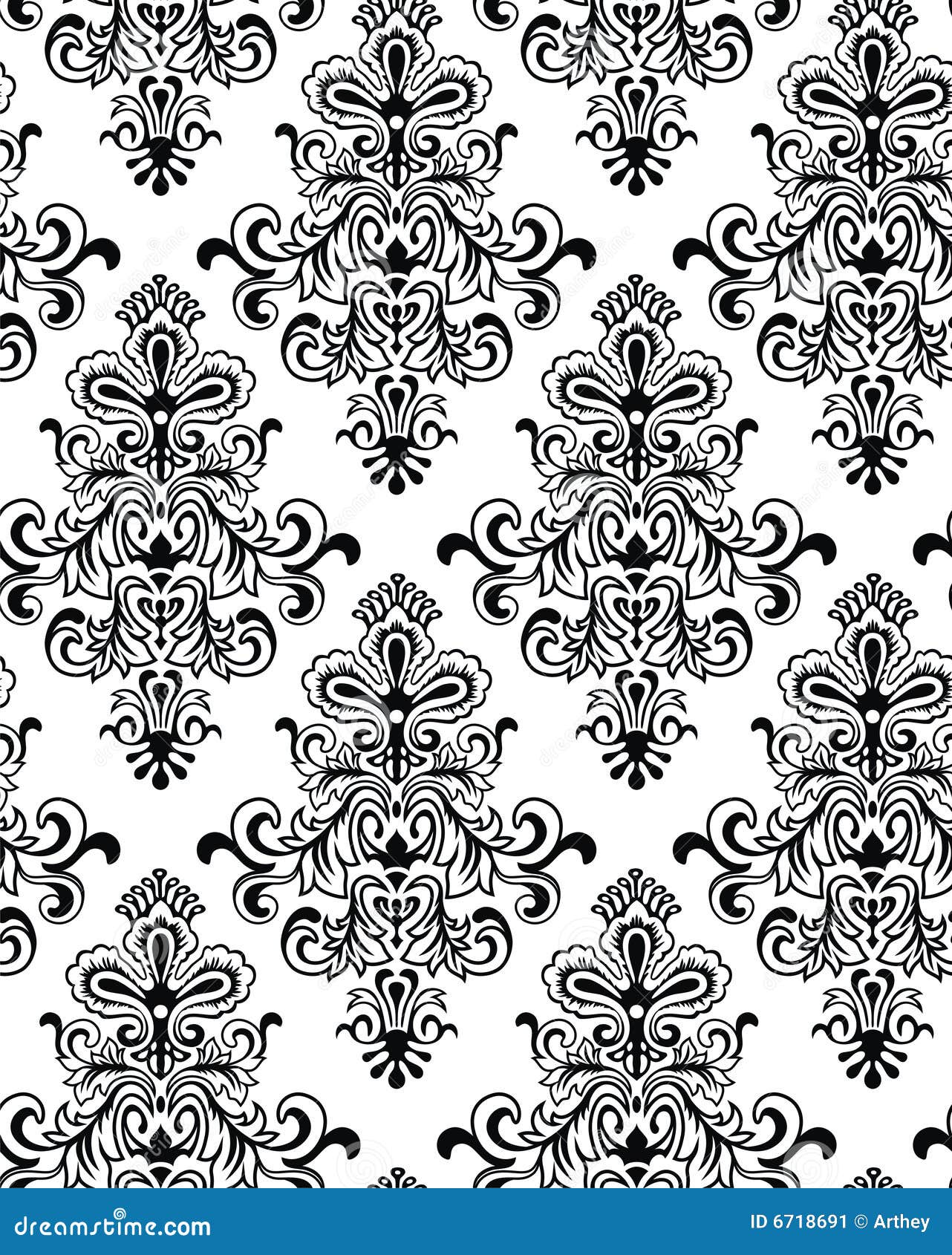 Vector. Seamless Classicism Wallpaper Stock Vector - Illustration of ...