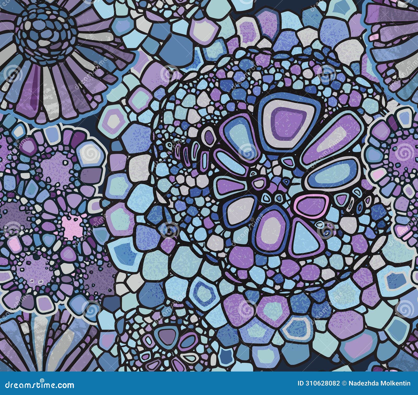 Vector Seamless Colorful Abstract Organic Pattern. Abstract Background ...