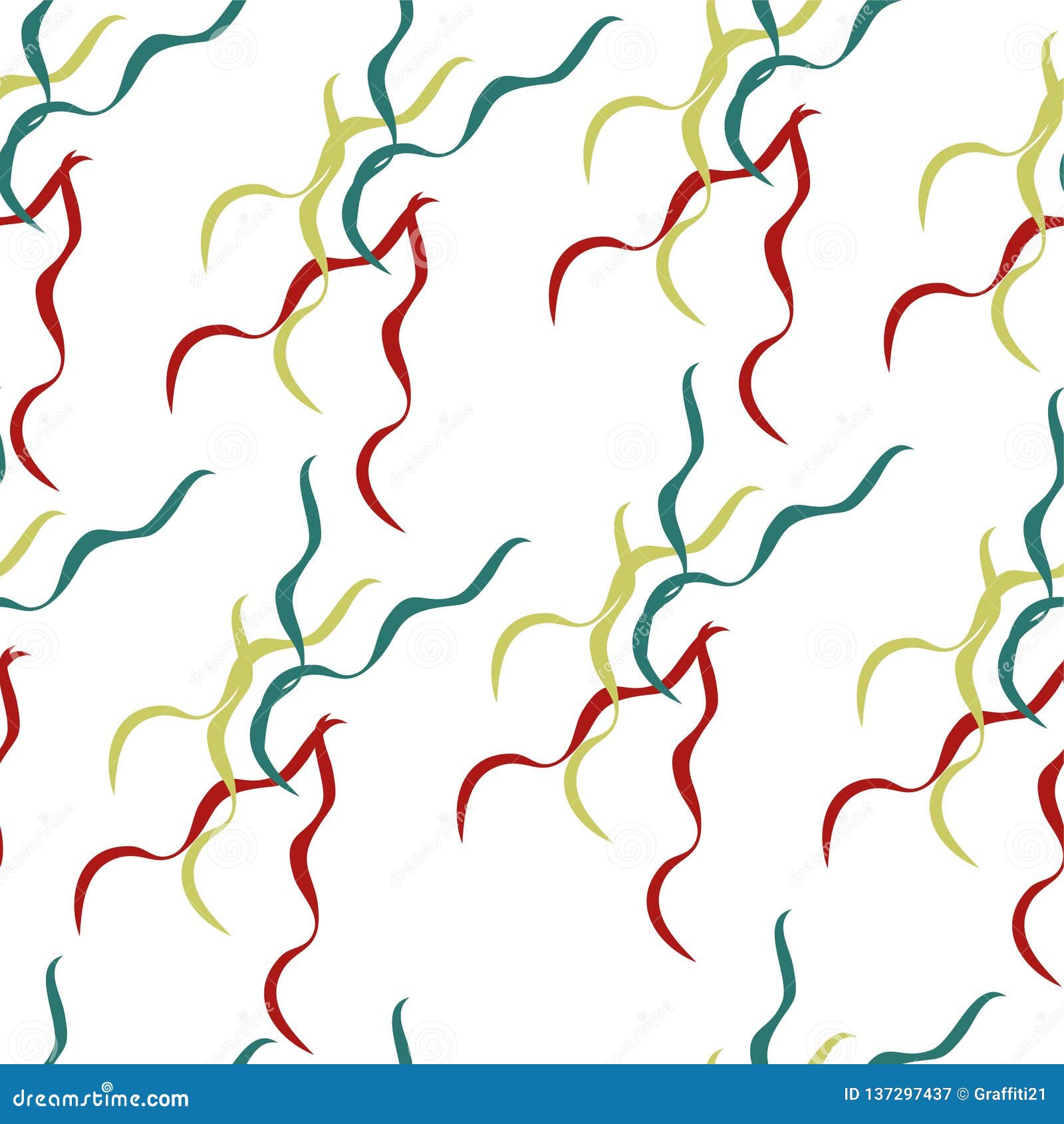 Vector Seamless Colorful Overlapping Color Lines Pattern Background ...