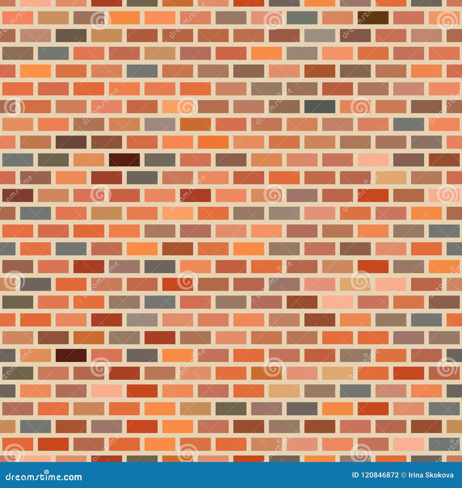 Vector brick wall stock vector. Illustration of stone - 120846872