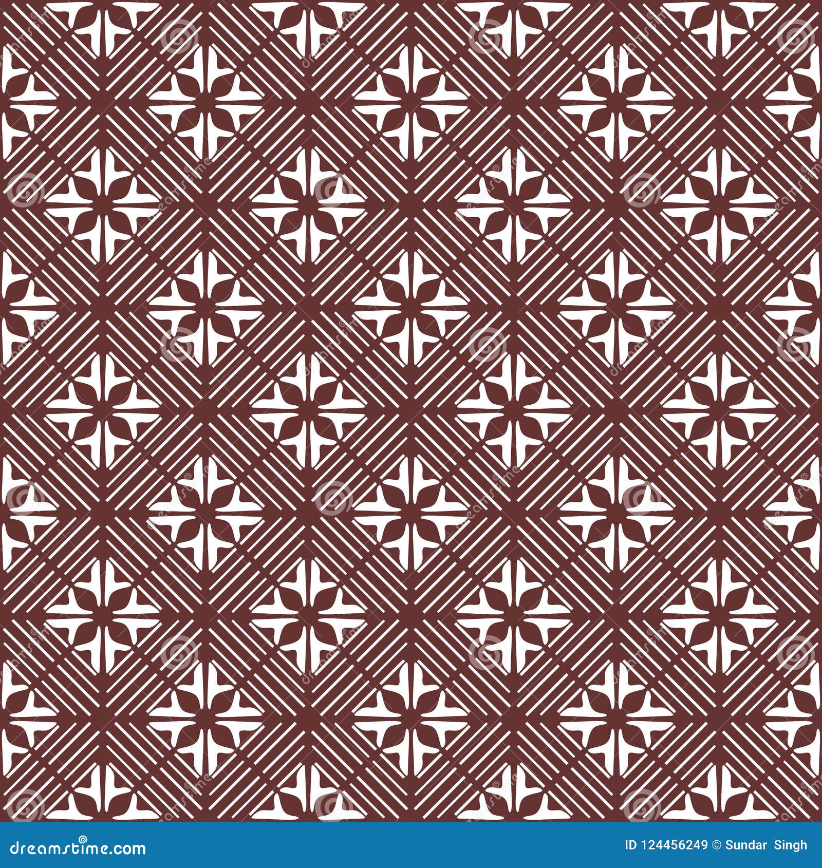 Vector Seamless Coloured Floral Organic Triangle Lines Hexagonal ...