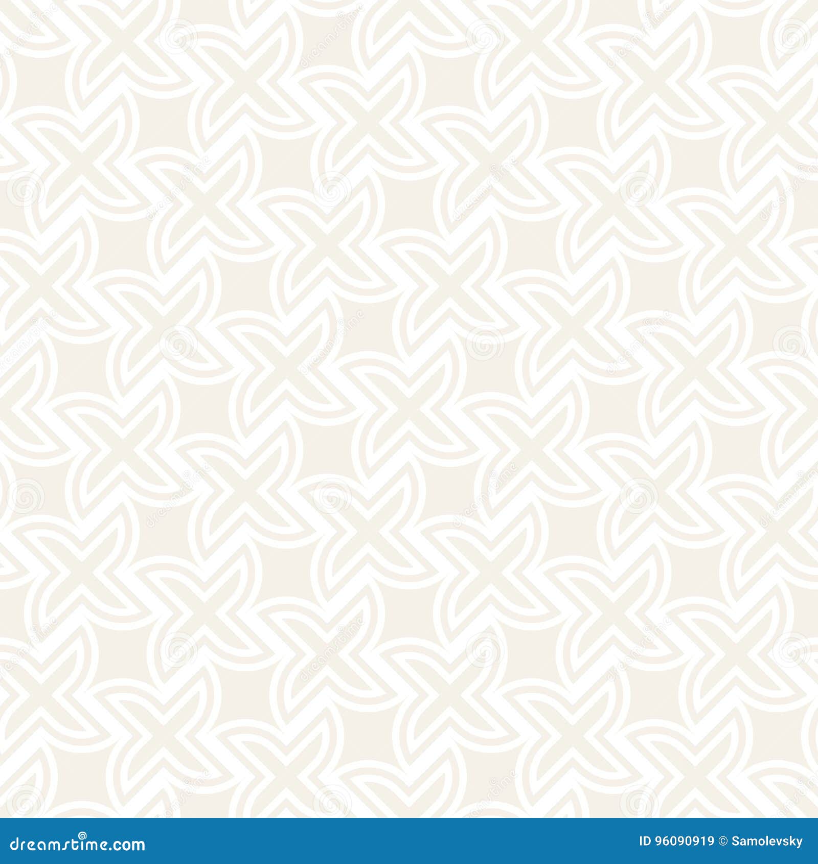 Vector Seamless Cross Tiling Pattern. Modern Stylish Geometric Texture ...