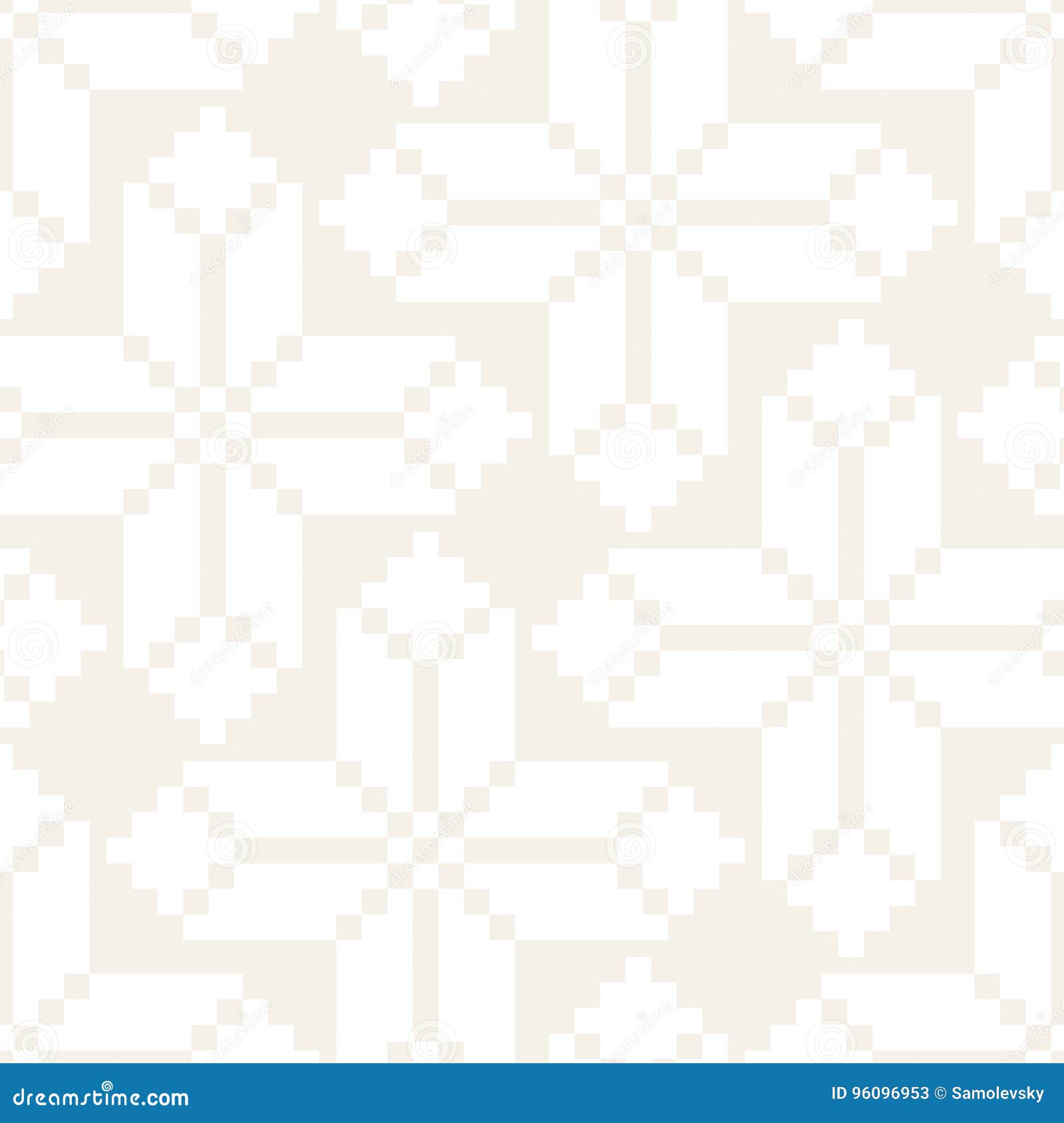 Vector Seamless Cross Tiling Pattern. Modern Stylish Geometric Texture ...