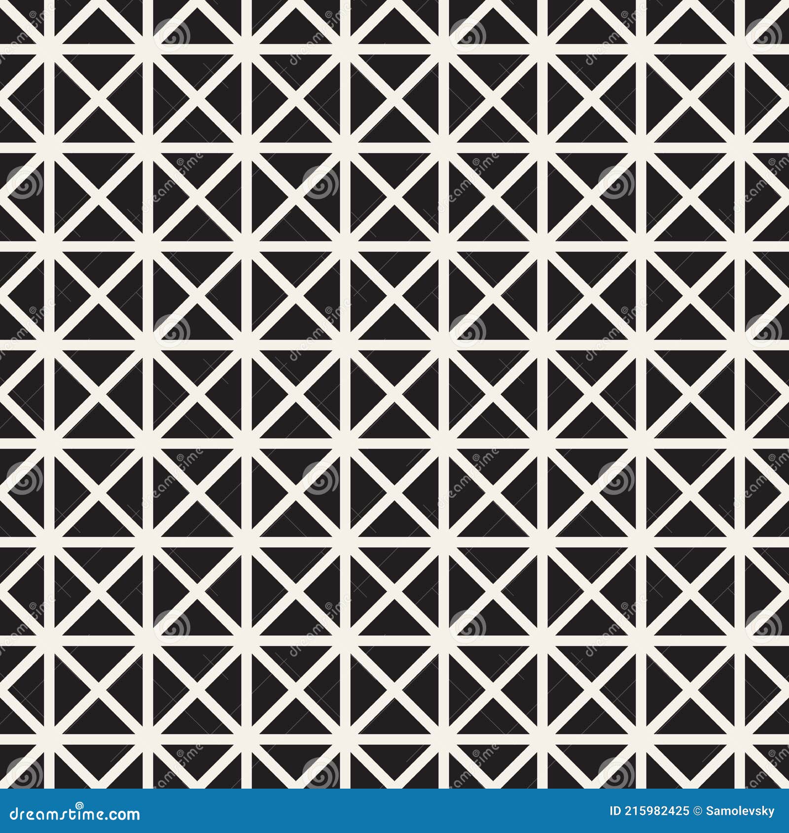 Vector Seamless Crossing Linespattern. Simple Lattice Design. Geometric ...