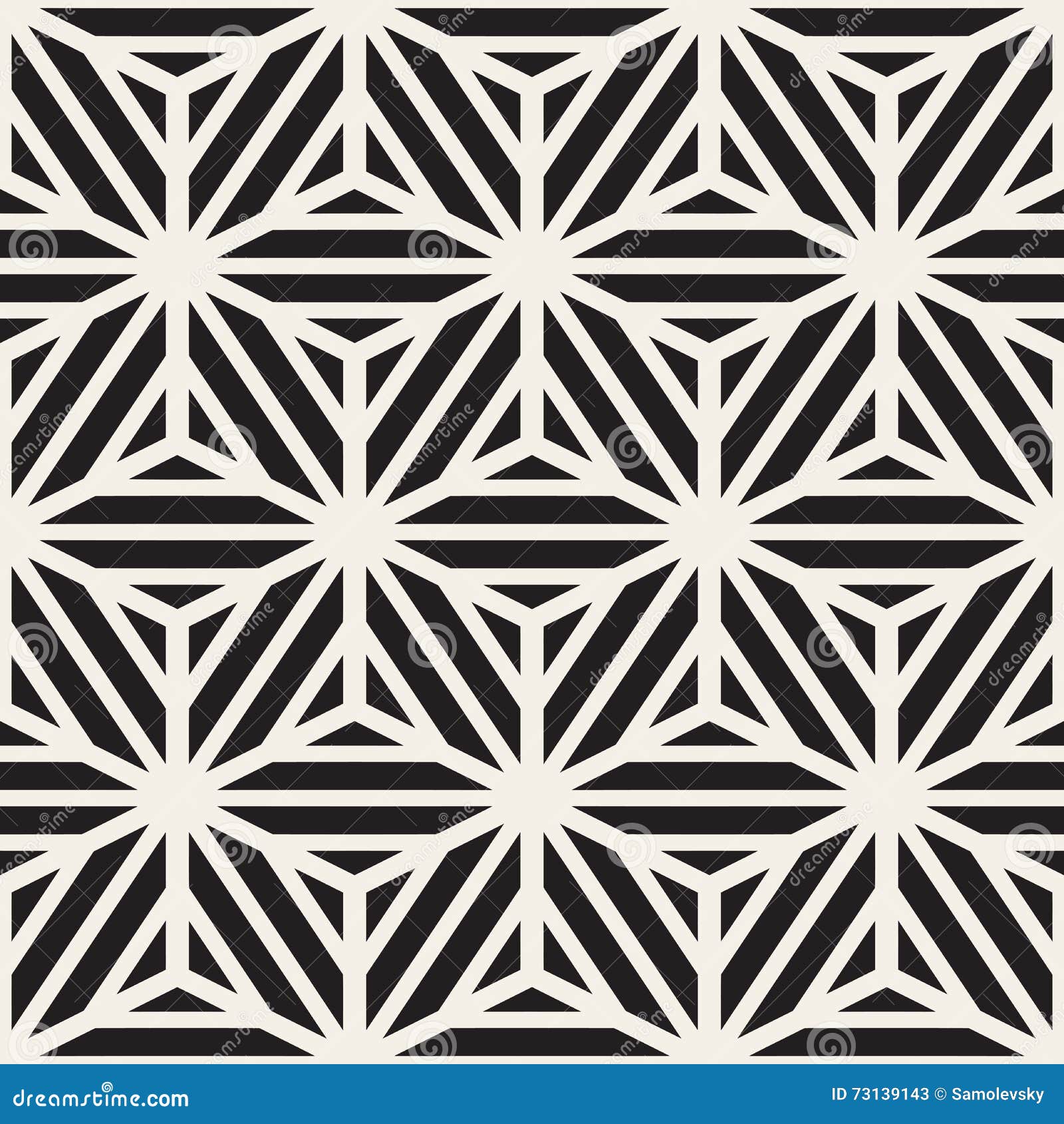 Vector Seamless Cube Shape Stripe Lines Geometric Pattern Stock Vector ...