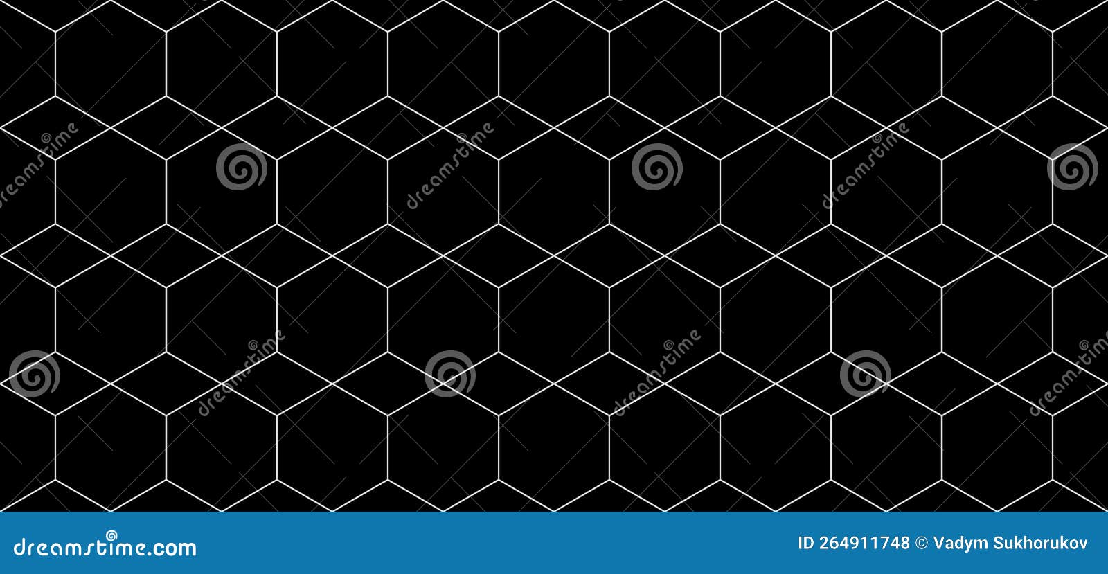 Vector Seamless Cubic Hexagon Pattern. Abstract Geometric Low Poly ...