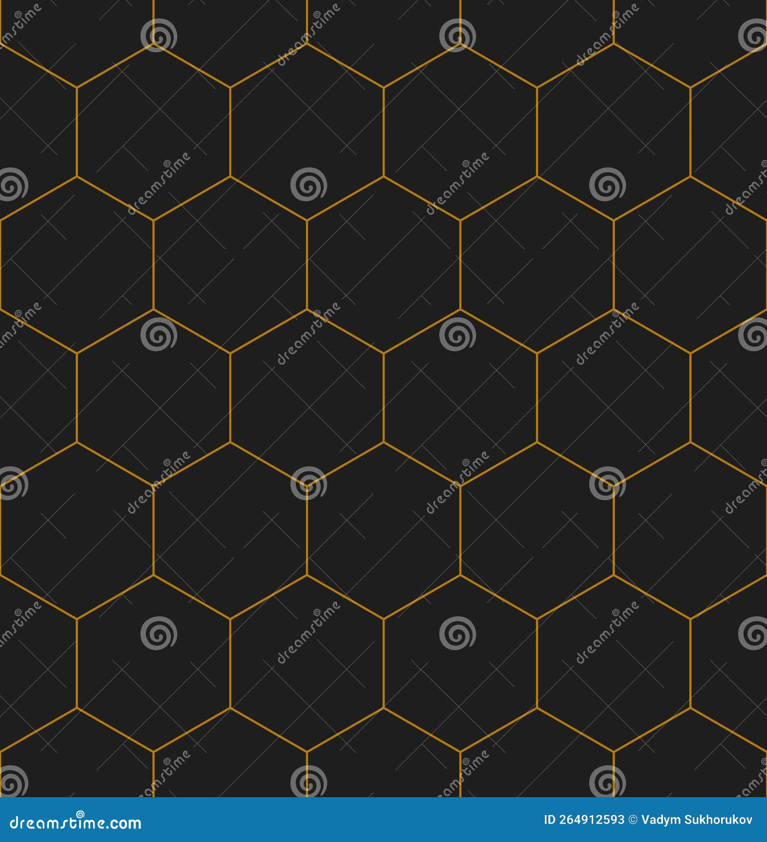 Vector Seamless Cubic Hexagon Pattern. Abstract Geometric Low Poly ...