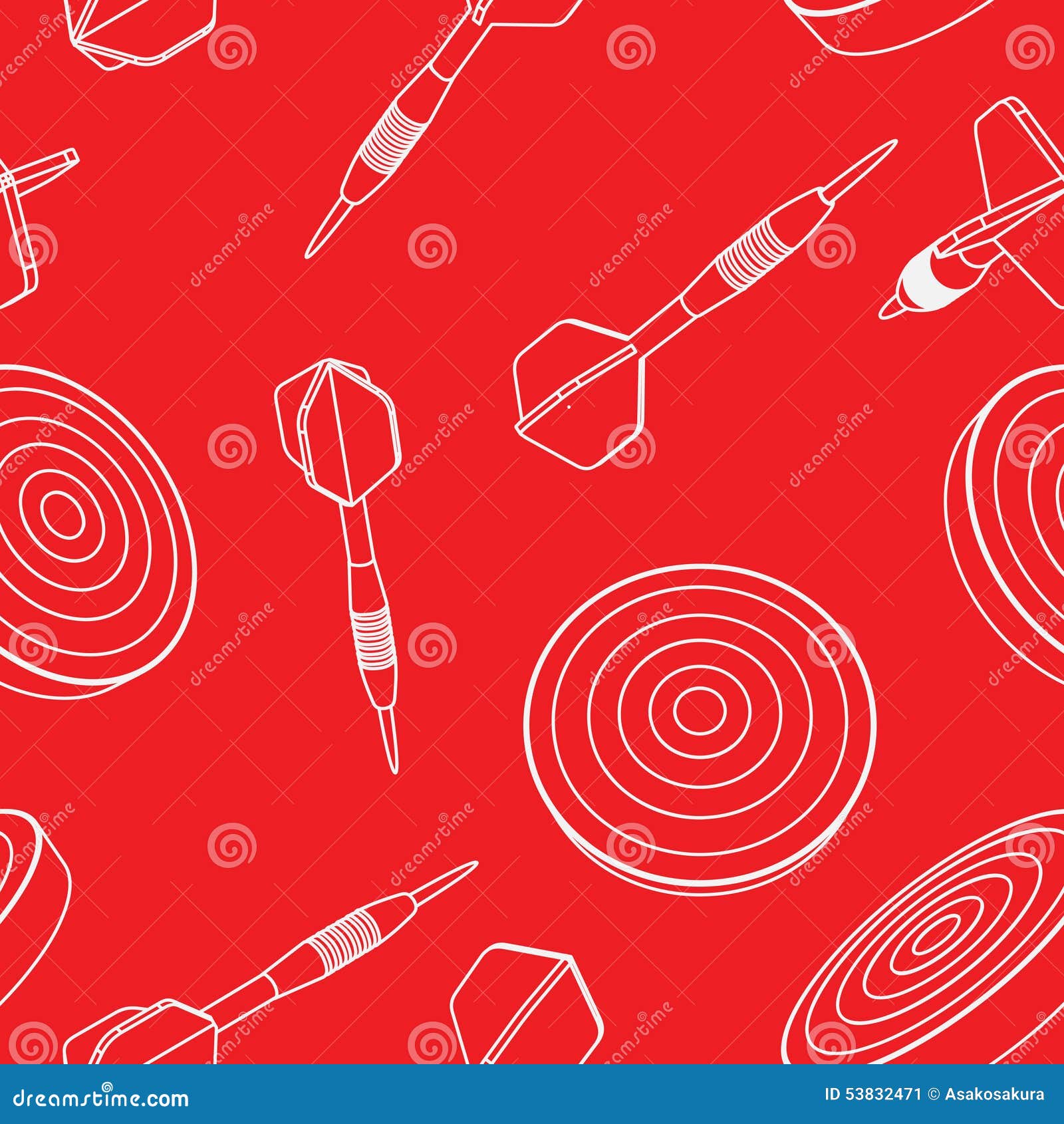 Vector Seamless of Dartboard and Dart Arrow Stock Vector - Illustration ... Vector Seamless of Dartboard and Dart Arrow Stock Vector - Illustration ...